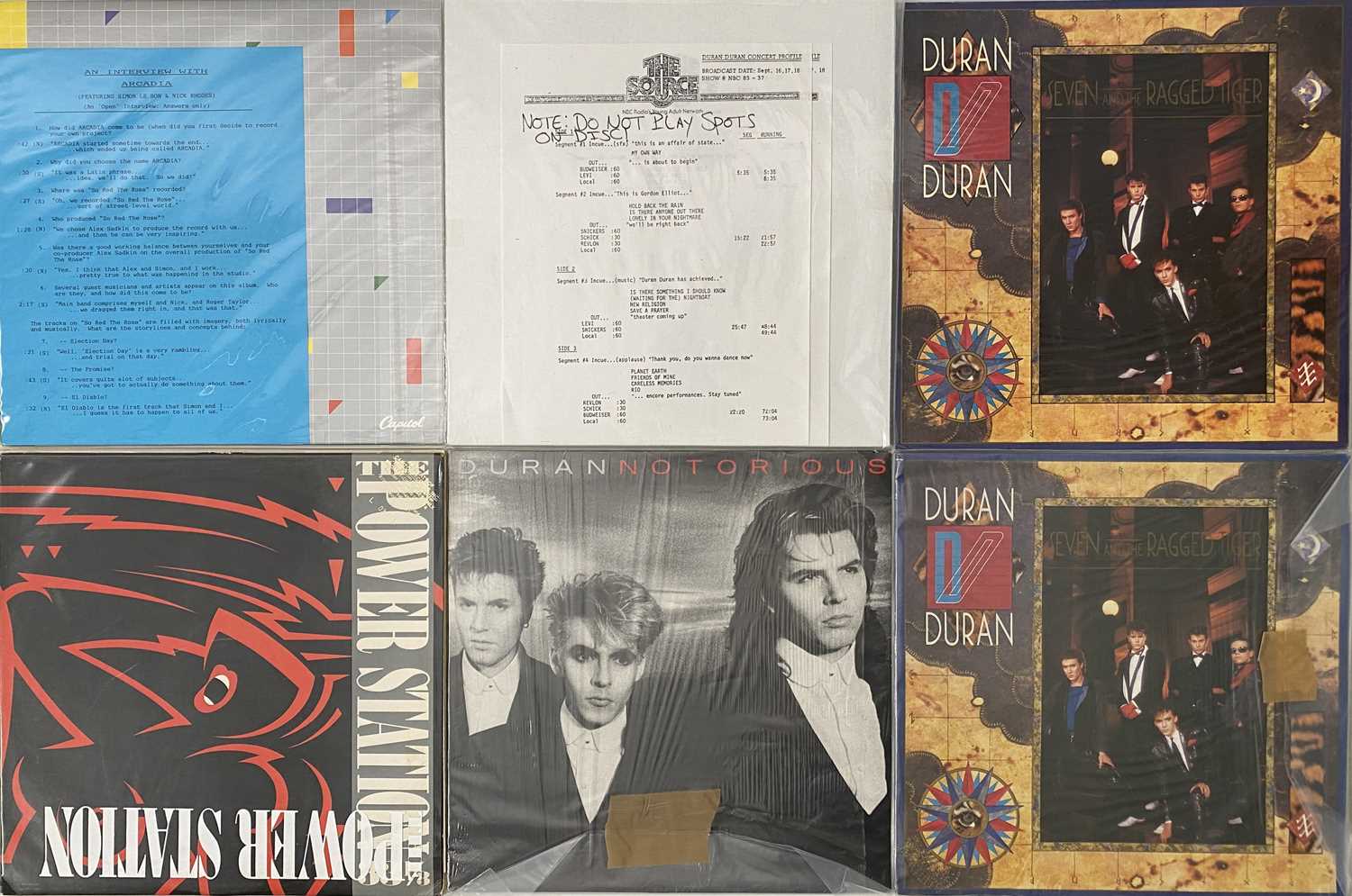 Lot 779 - DURAN DURAN / RELATED - LP COLLECTION