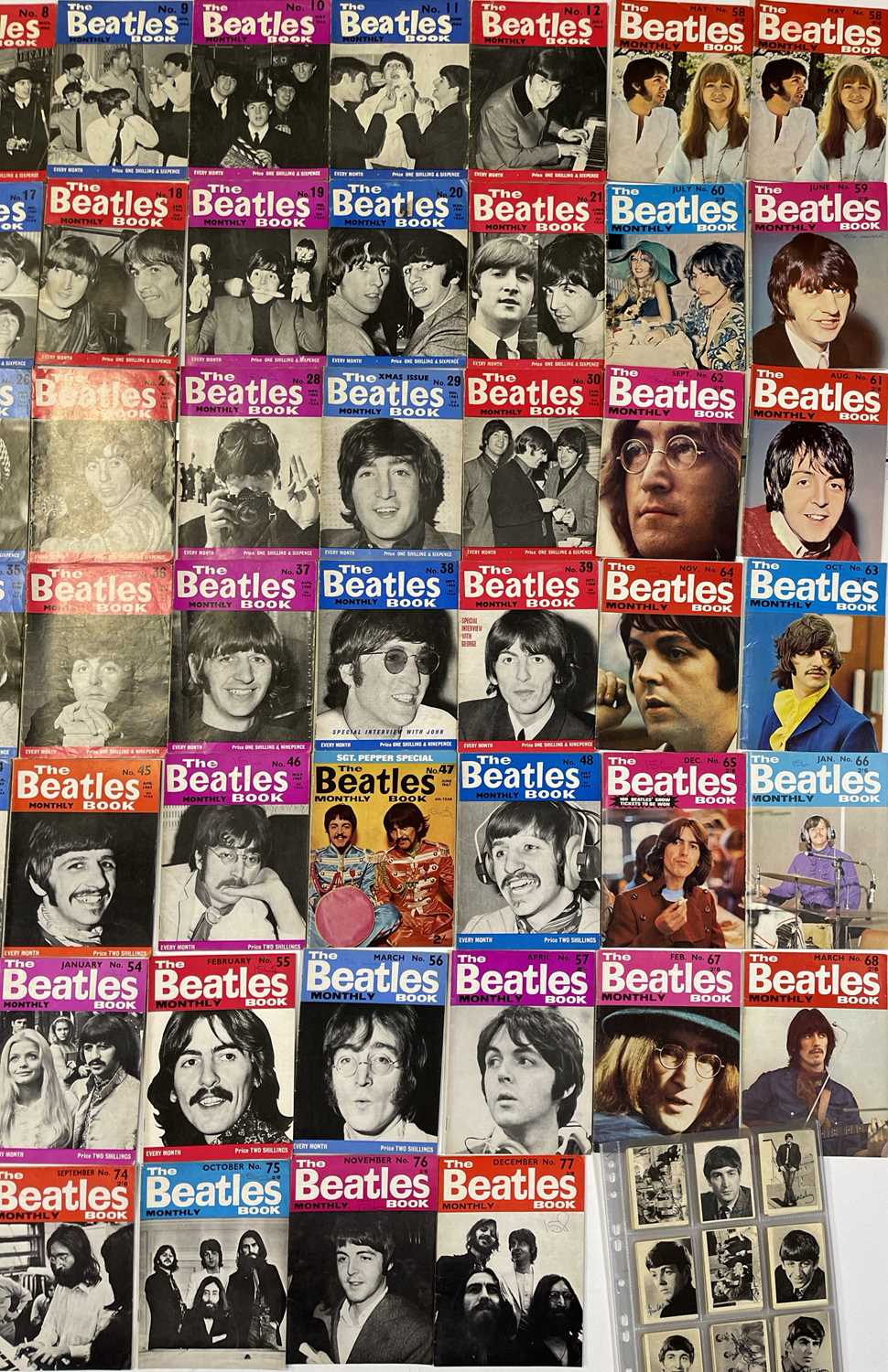 Lot 397 - ALMOST COMPLETE SET OF BEATLES MONTHLY