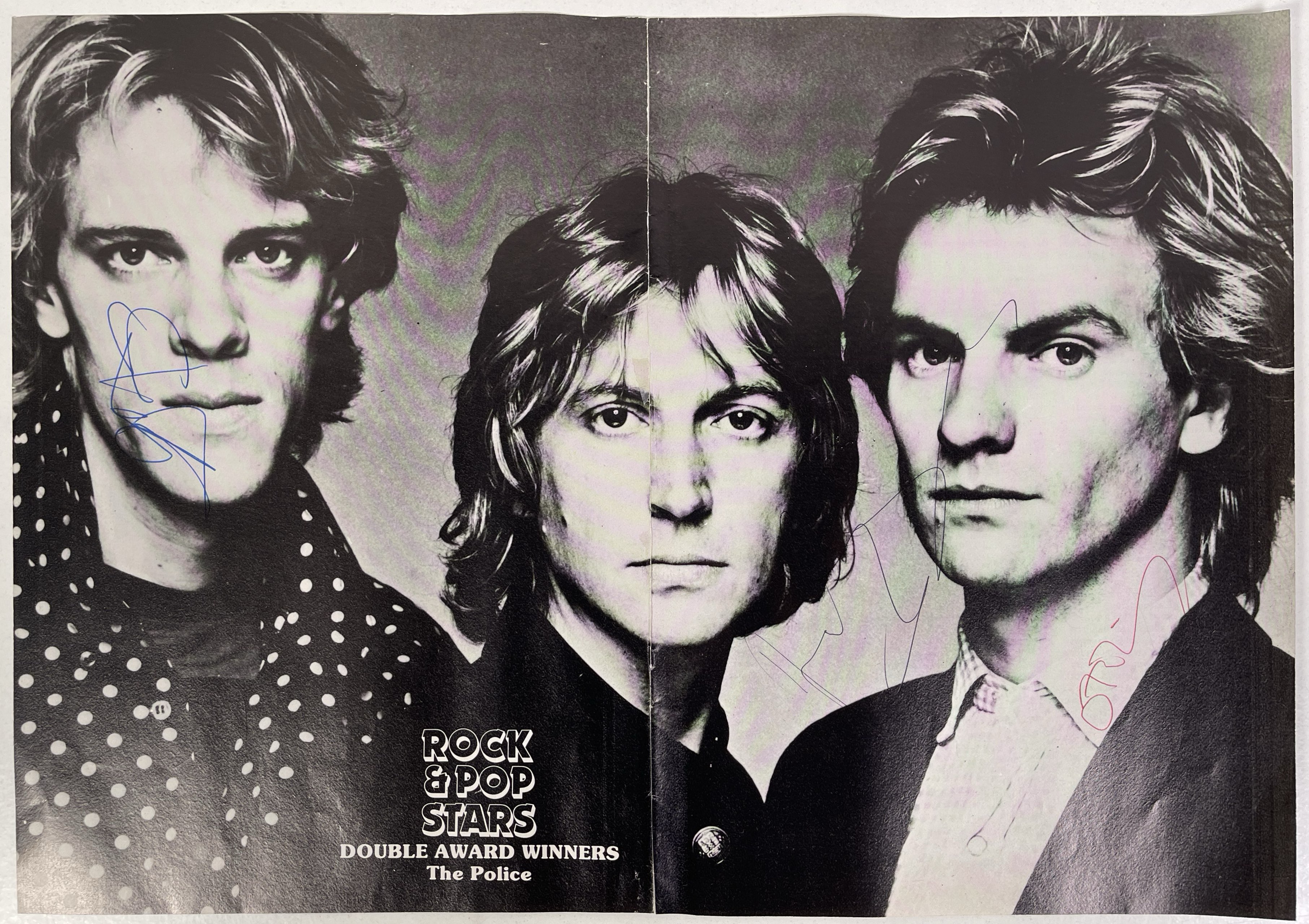 Lot 293 - STING / THE POLICE - SIGNED ITEMS.