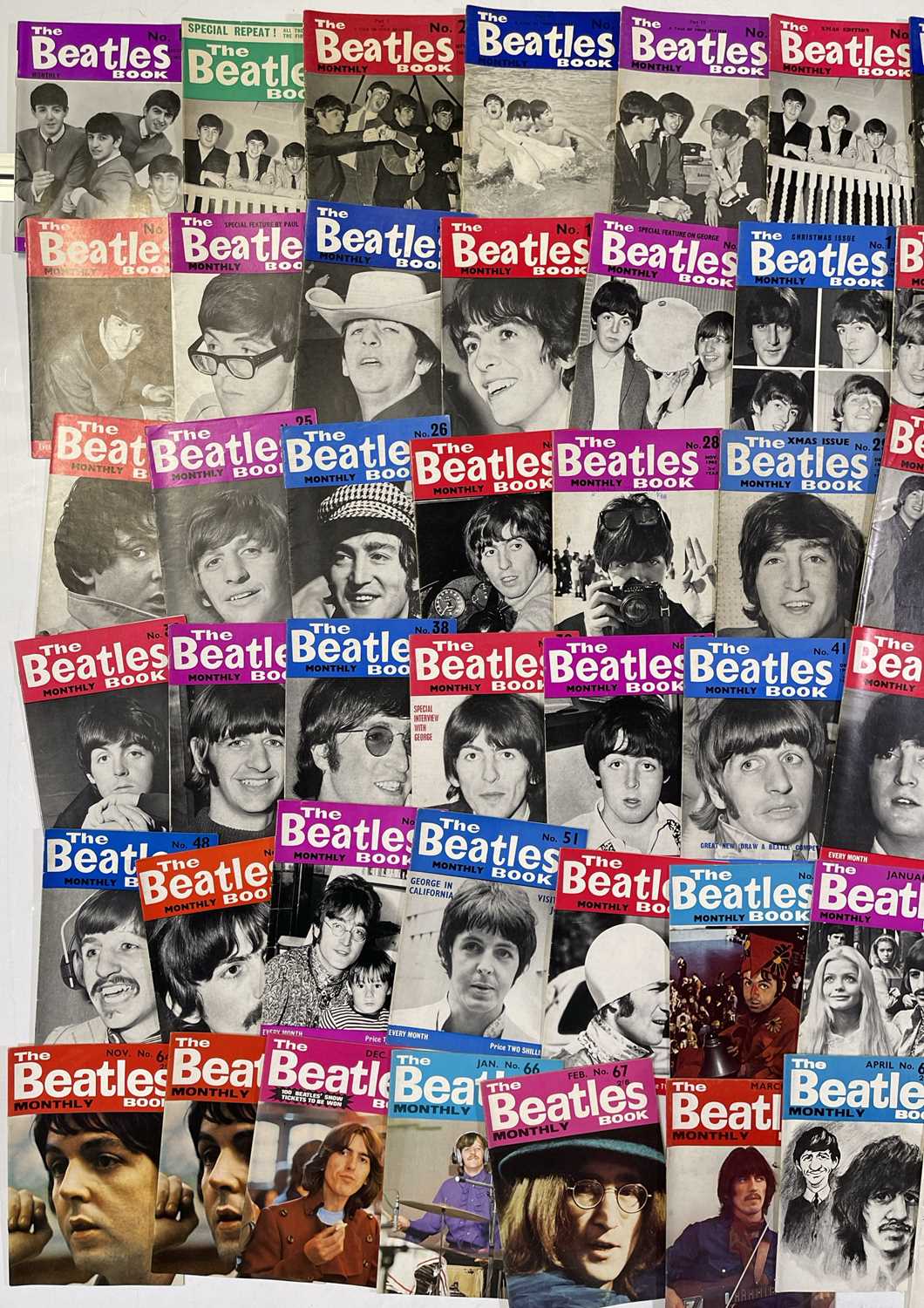 Lot 420 - THE BEATLES - ALMOST COMPLETE RUN OF BEATLES