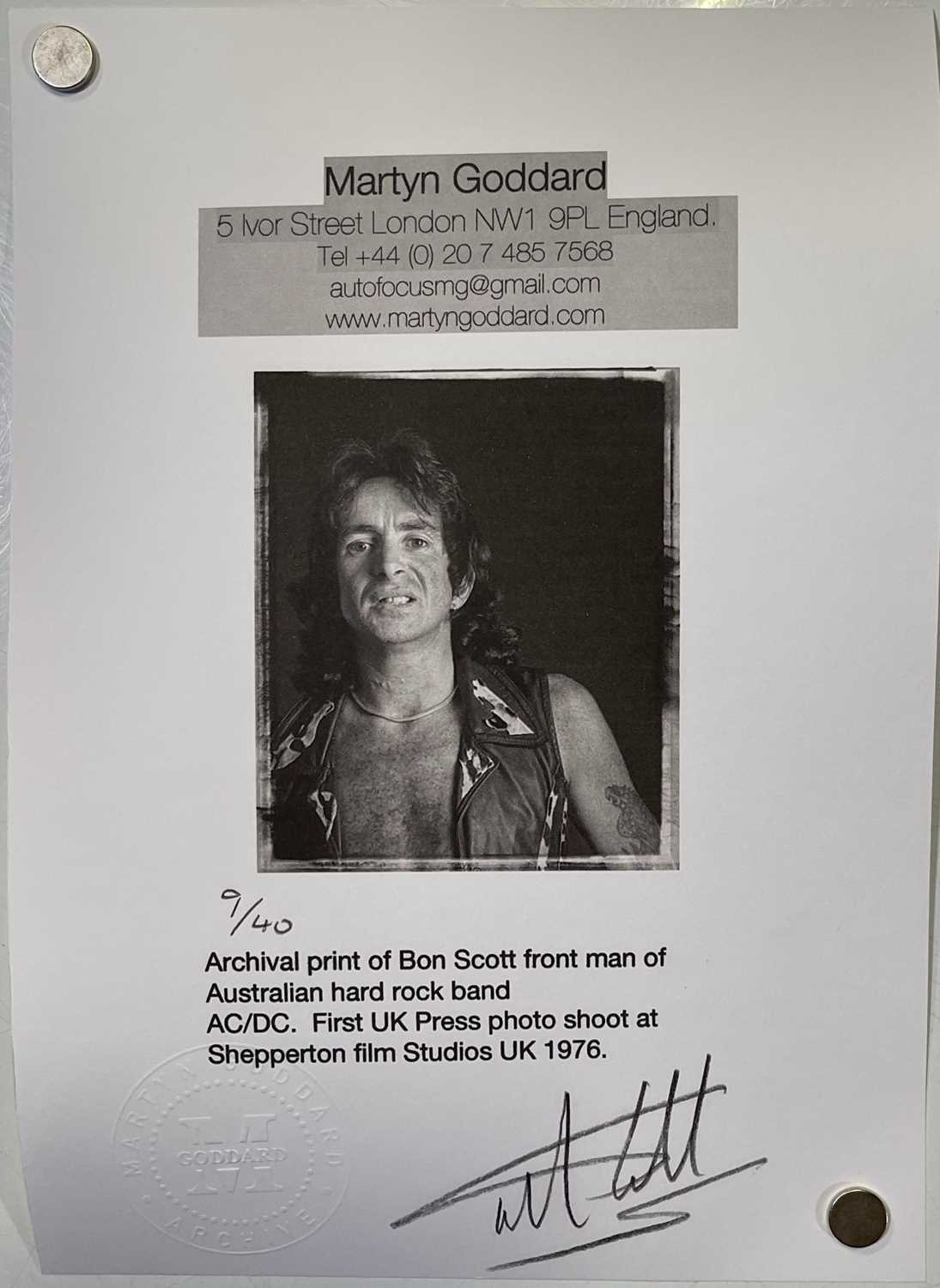 Lot 180 - AC/DC - BON SCOTT - LIMITED EDITION MARTYN