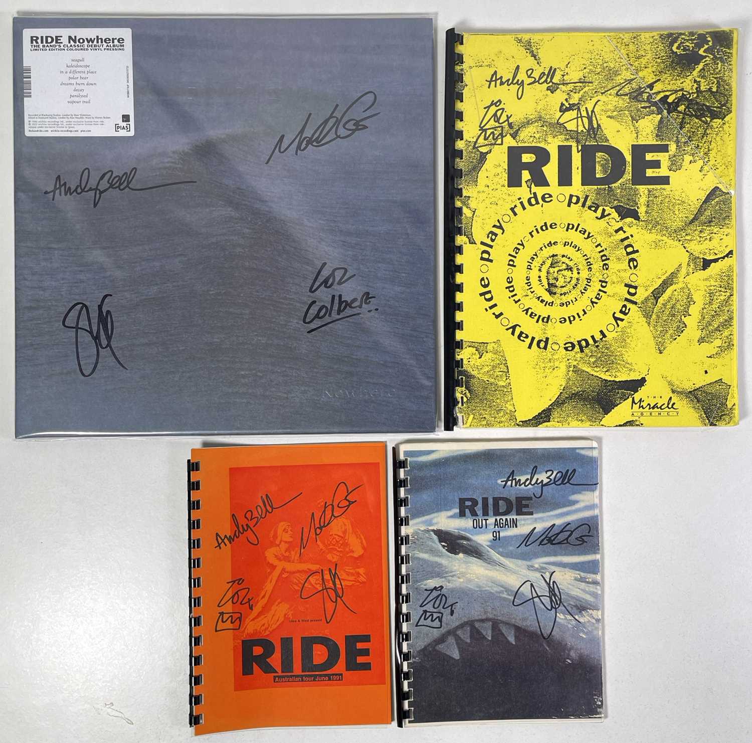 Lot 502 - RIDE - SIGNED LPS AND ITINERARIES.