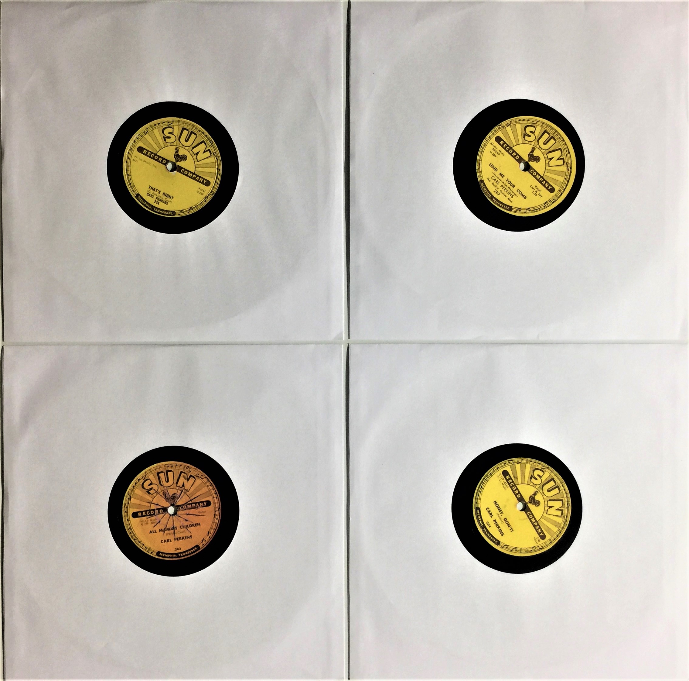 Lot 23 - Carl Perkins - SUN 78s