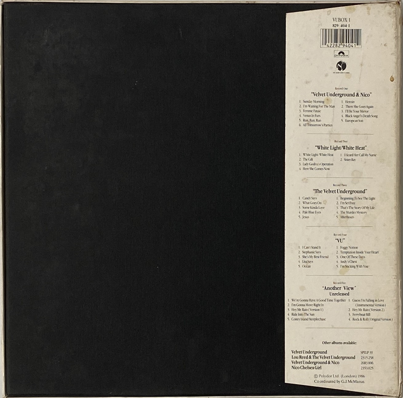 Lot 902 - THE VELVET UNDERGROUND - THE VELVET