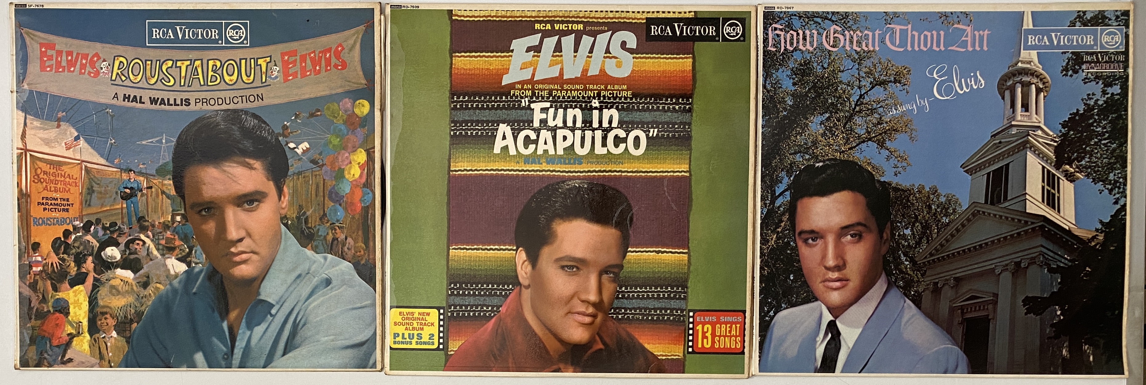 Lot 968 - ELVIS PRESLEY - UK STUDIO LP PACK (RED SPOT