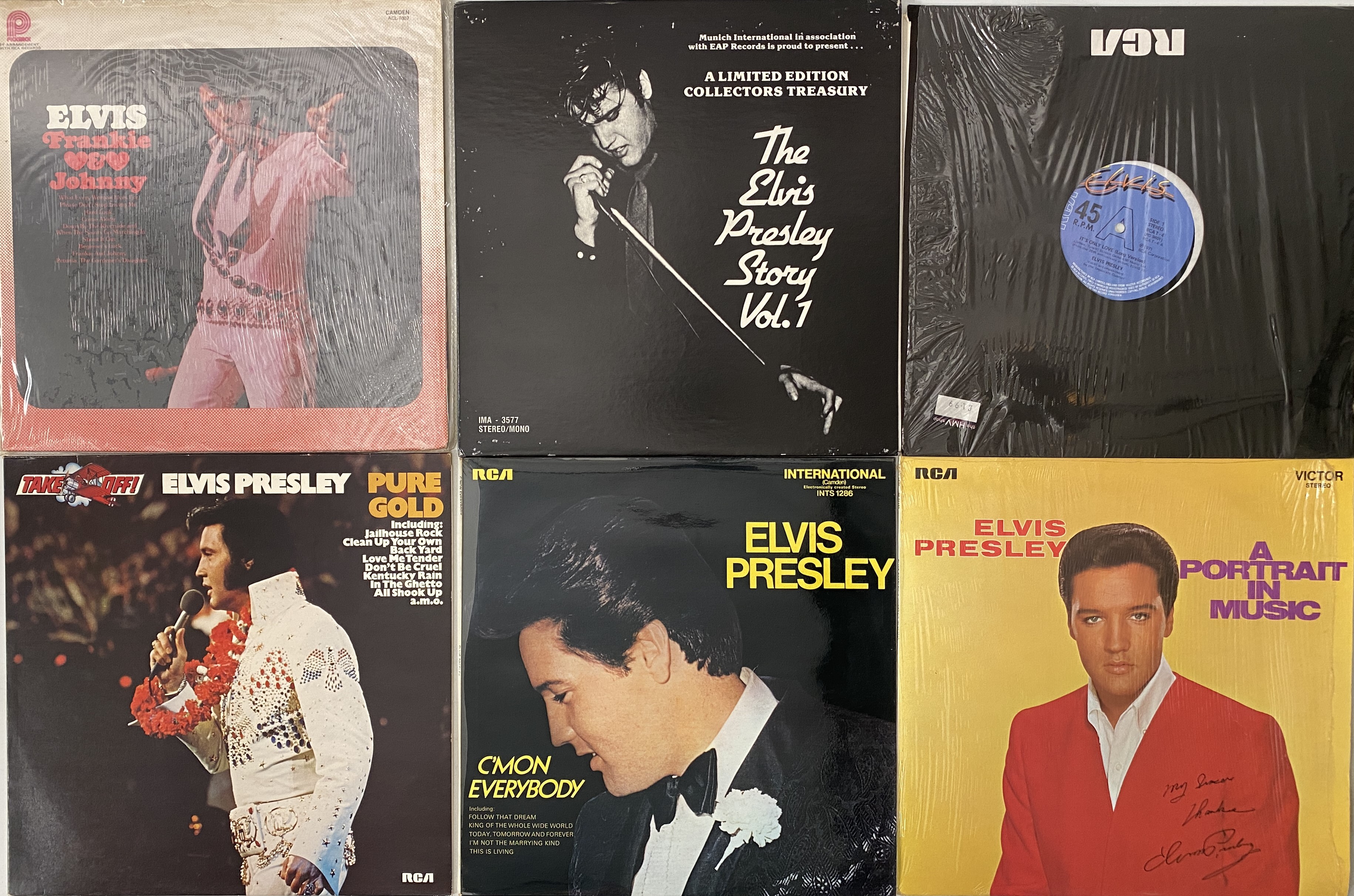 Lot 976 - ELVIS PRESLEY - LP COLLECTION (PRIVATE/
