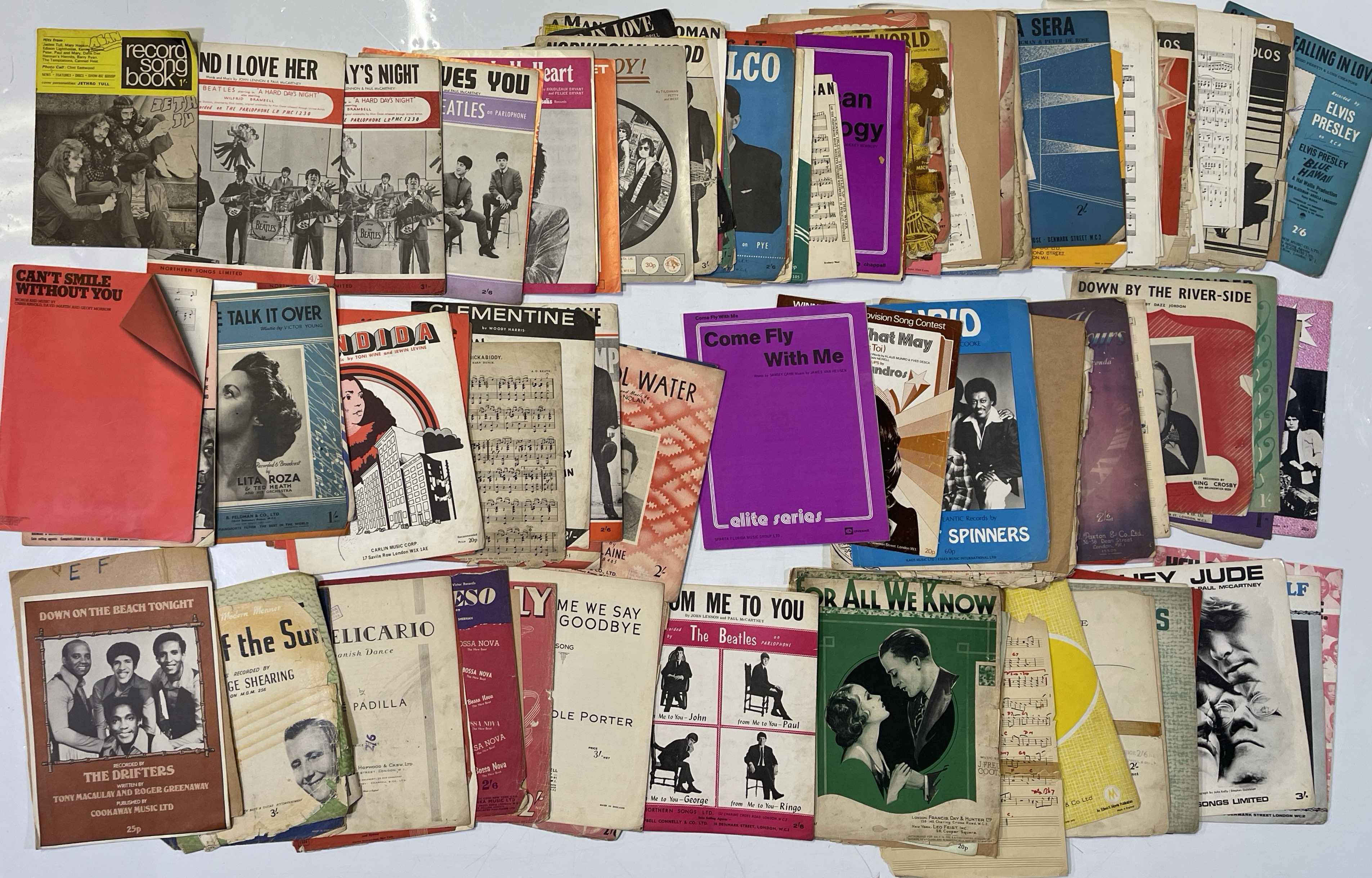 Lot 67 - SHEET MUSIC COLLECTION INC BEATLES.