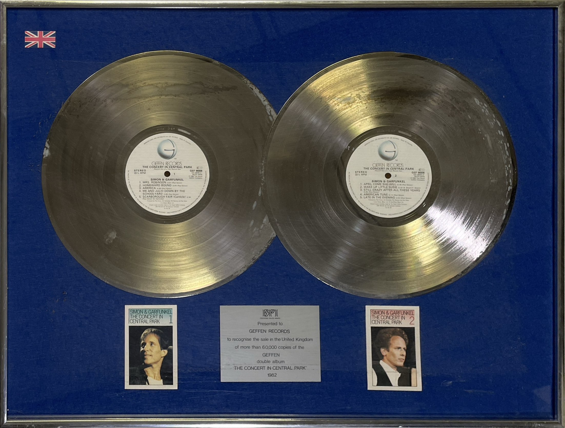 Lot 330 - SIMON AND GARFUNKEL - OFFICIAL BPI SILVER
