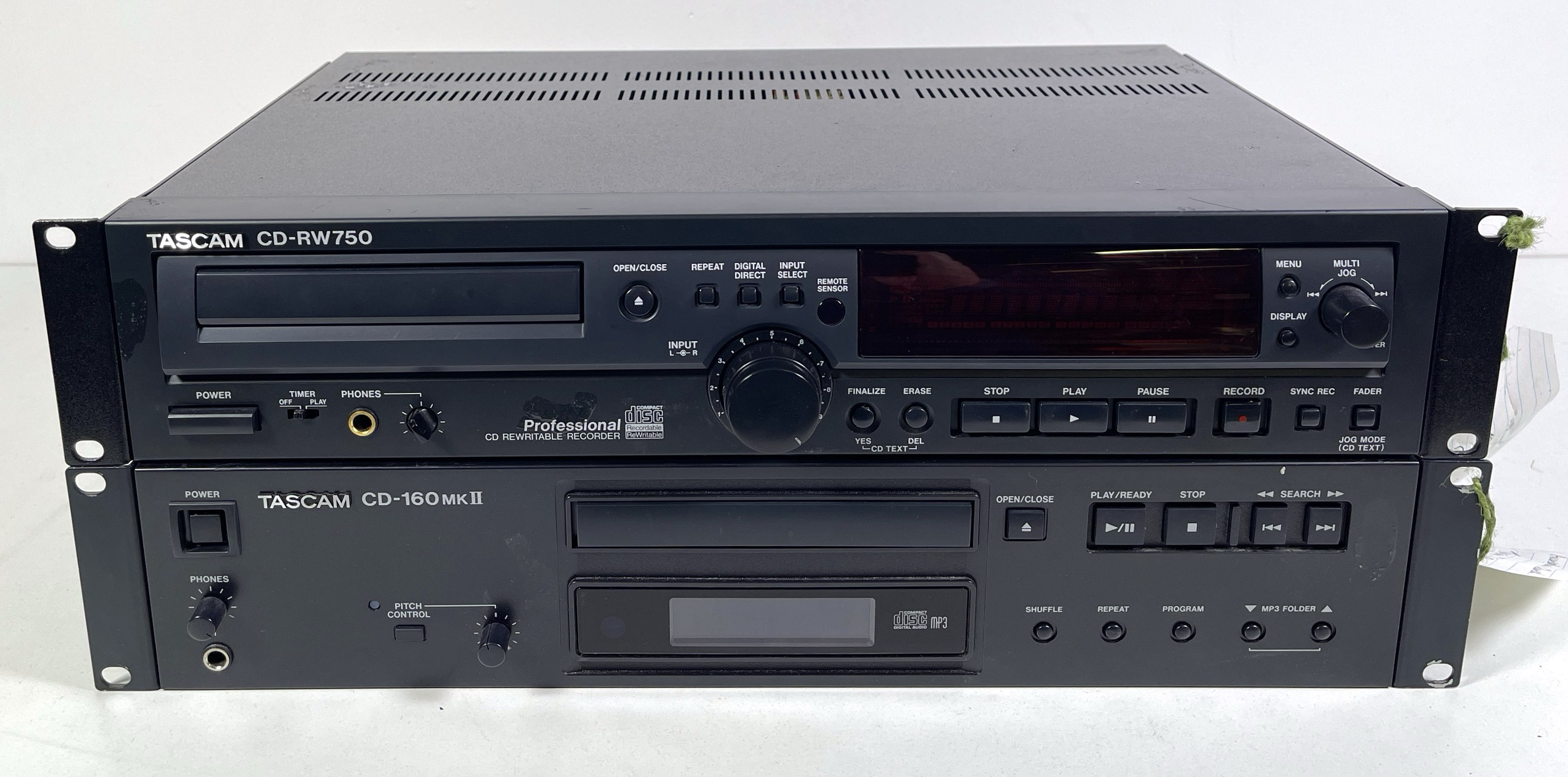 Lot 32 - TASCAM CD RECORDERS.