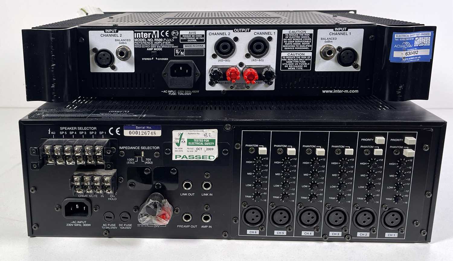 Lot 30 - INTER M POWER AMPLIFIERS.