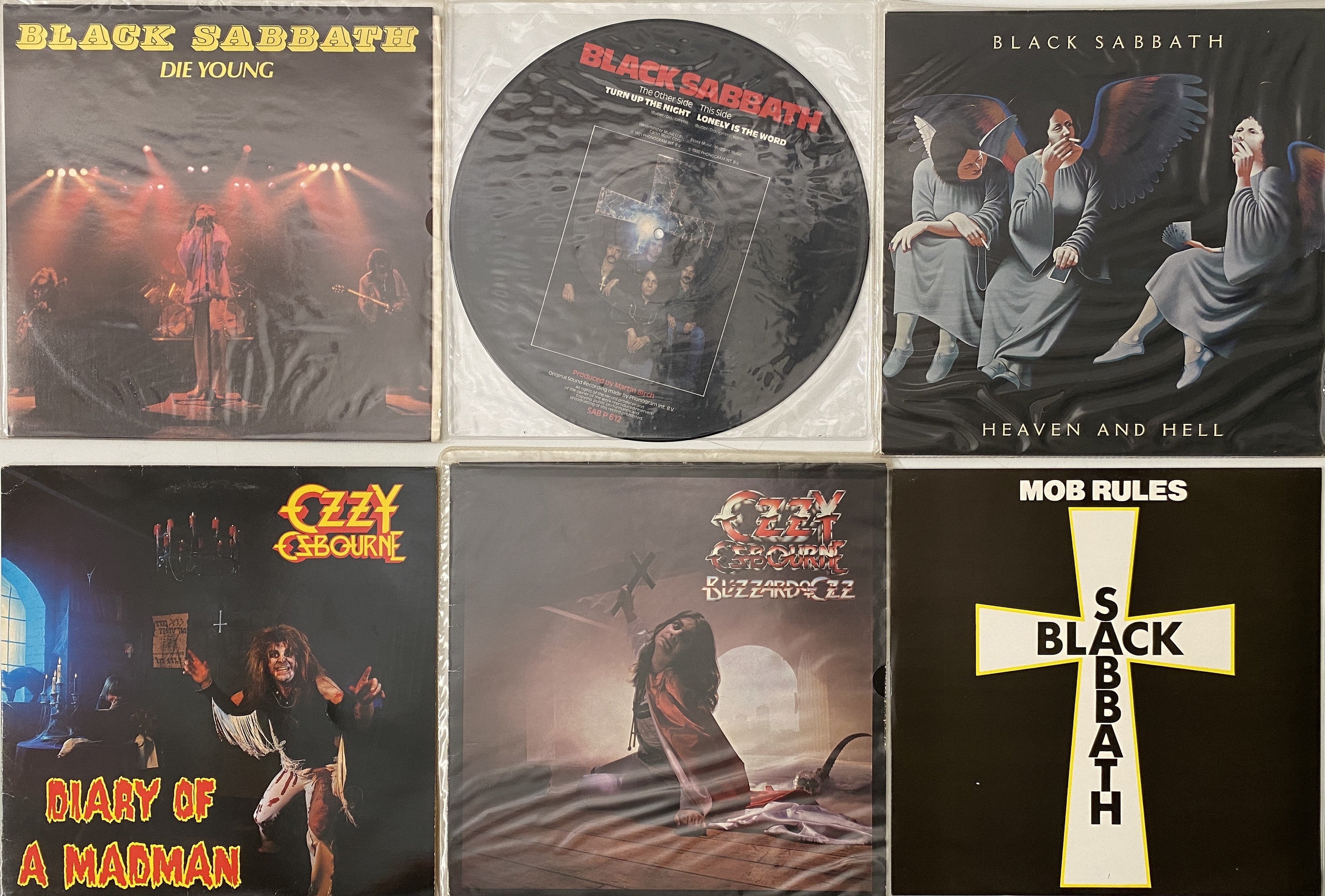 Lot 1016 - BLACK SABBATH/OZZY OSBOURNE - LPs/12"
