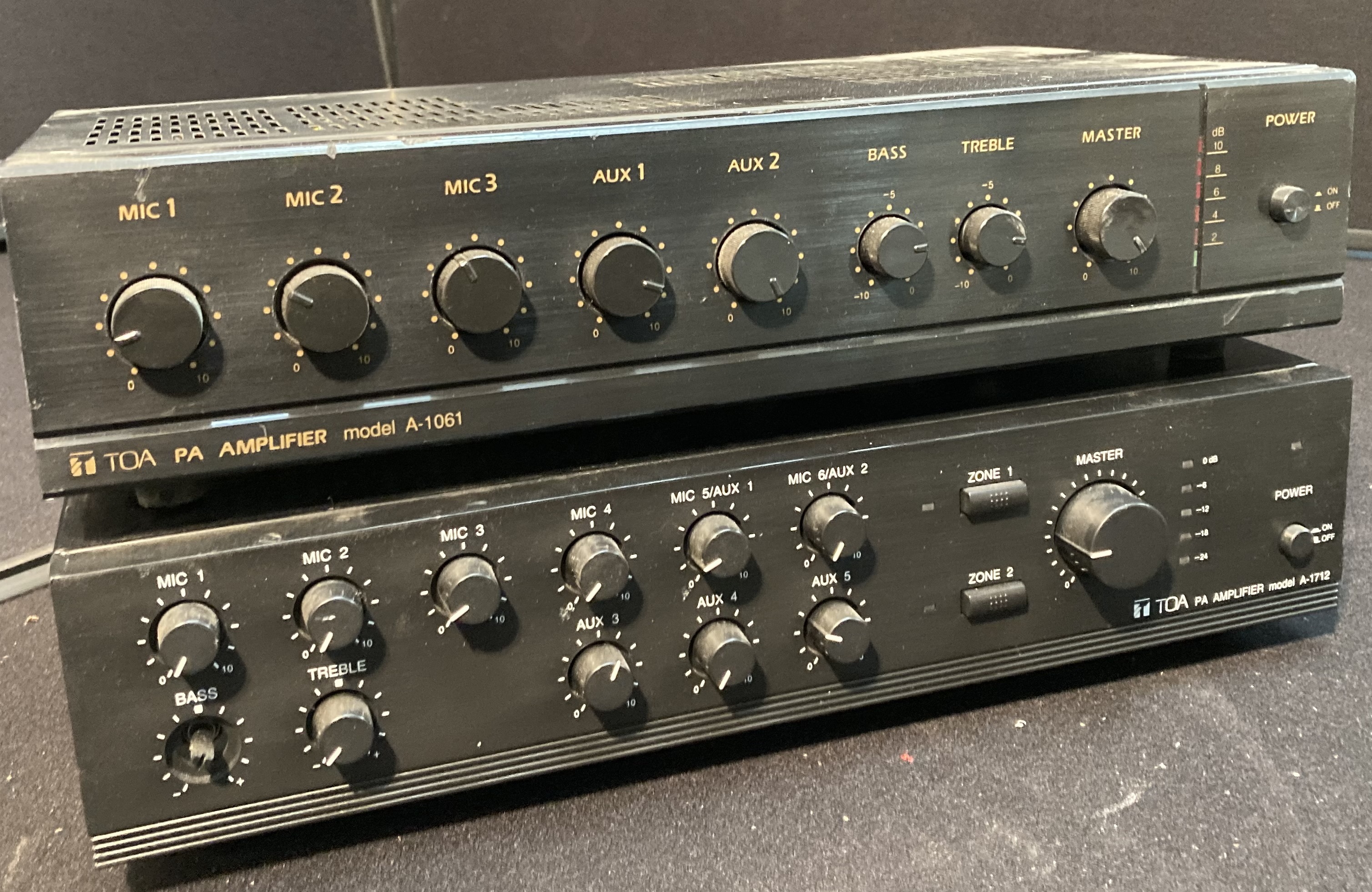 Lot 62 - TOA AMPLIFIERS.
