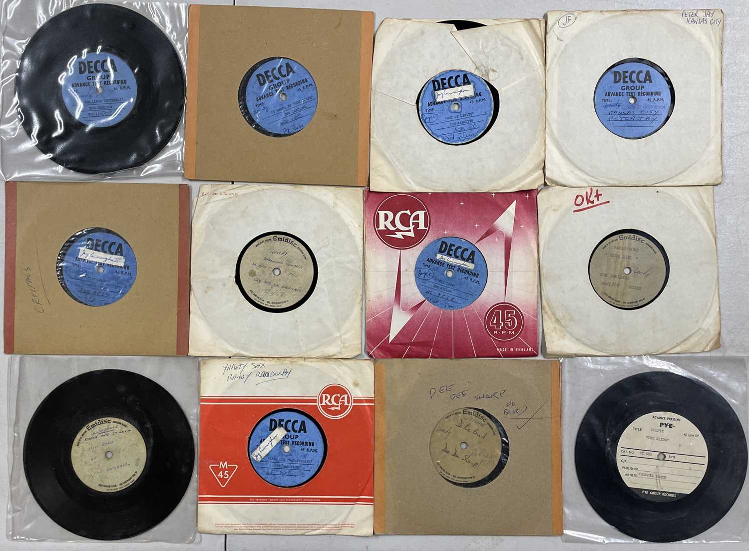 Lot 1039 - 7" ACETATE RECORDINGS (LARGELY 60s UK