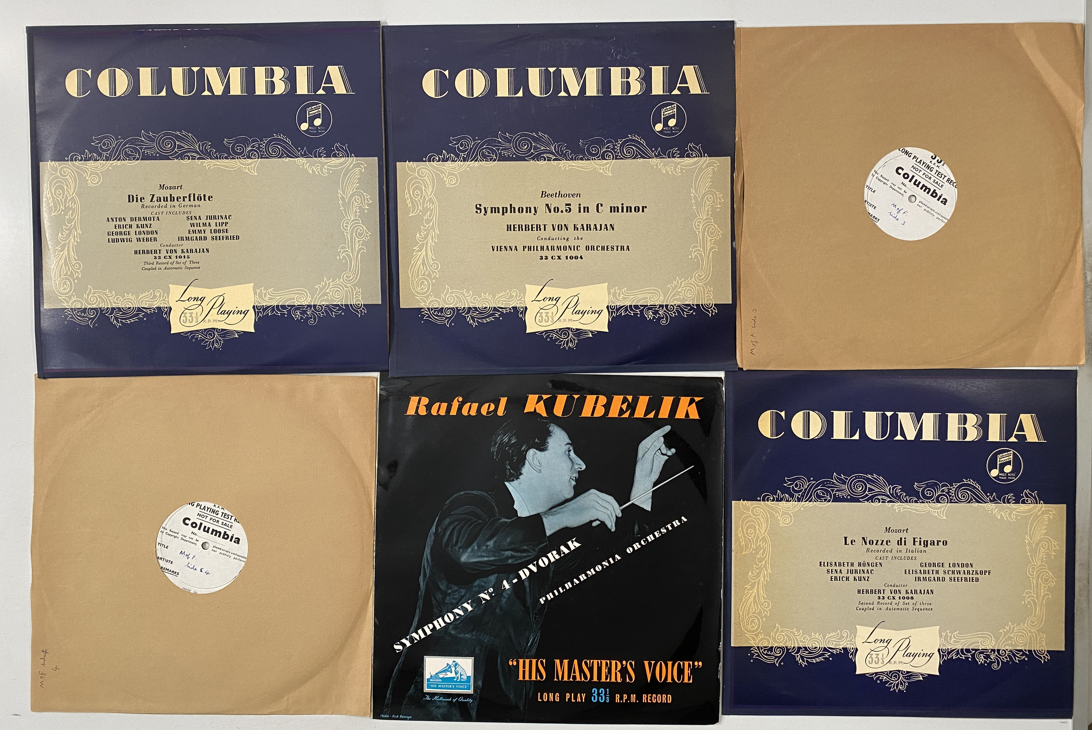 Lot 1315 - CLASSICAL - 78s/LPs/10" - INCLUDING TEST