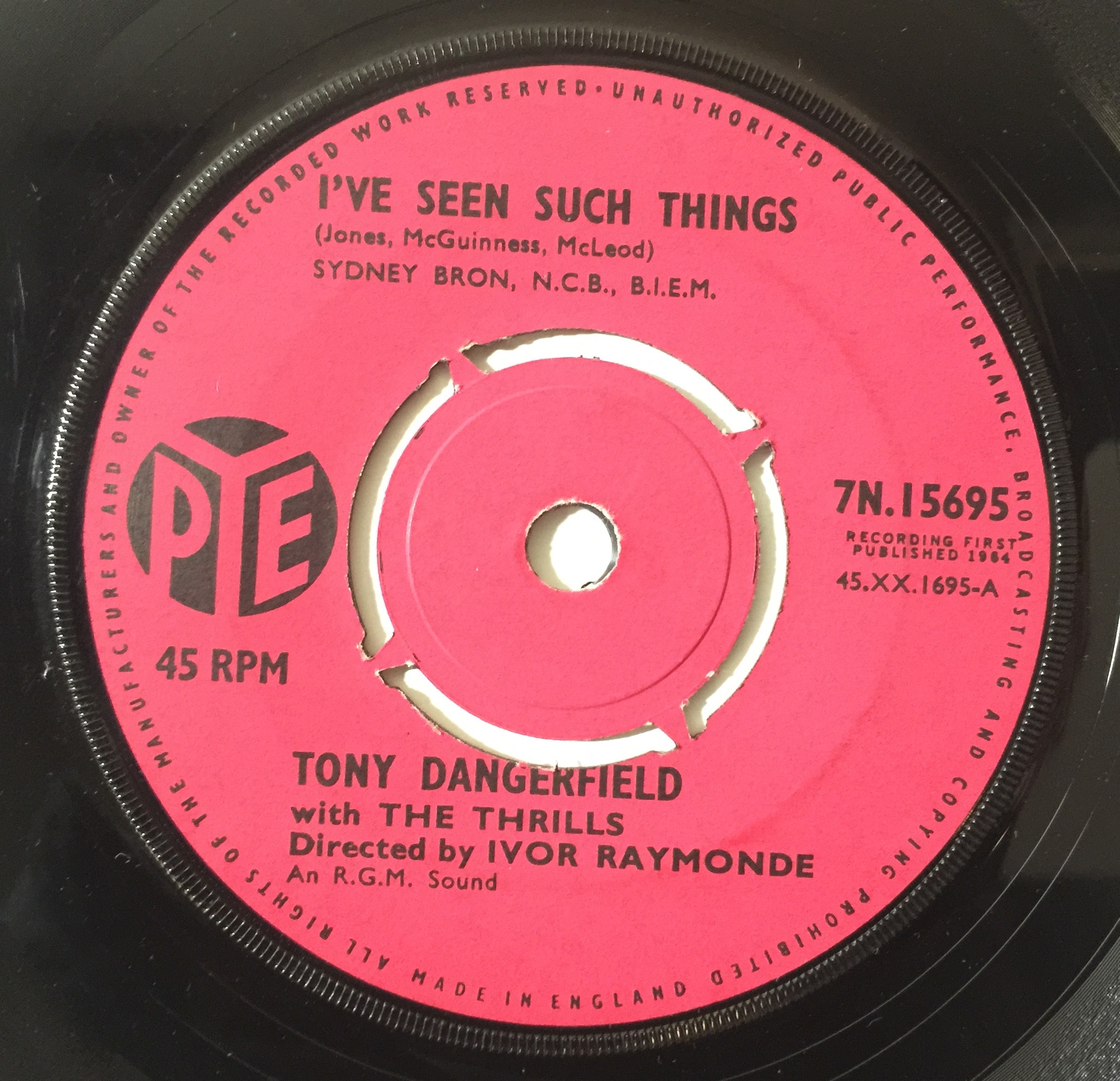 Lot 70 - TONY DANGERFIELD WITH THE THRILLS - I'VE SEEN