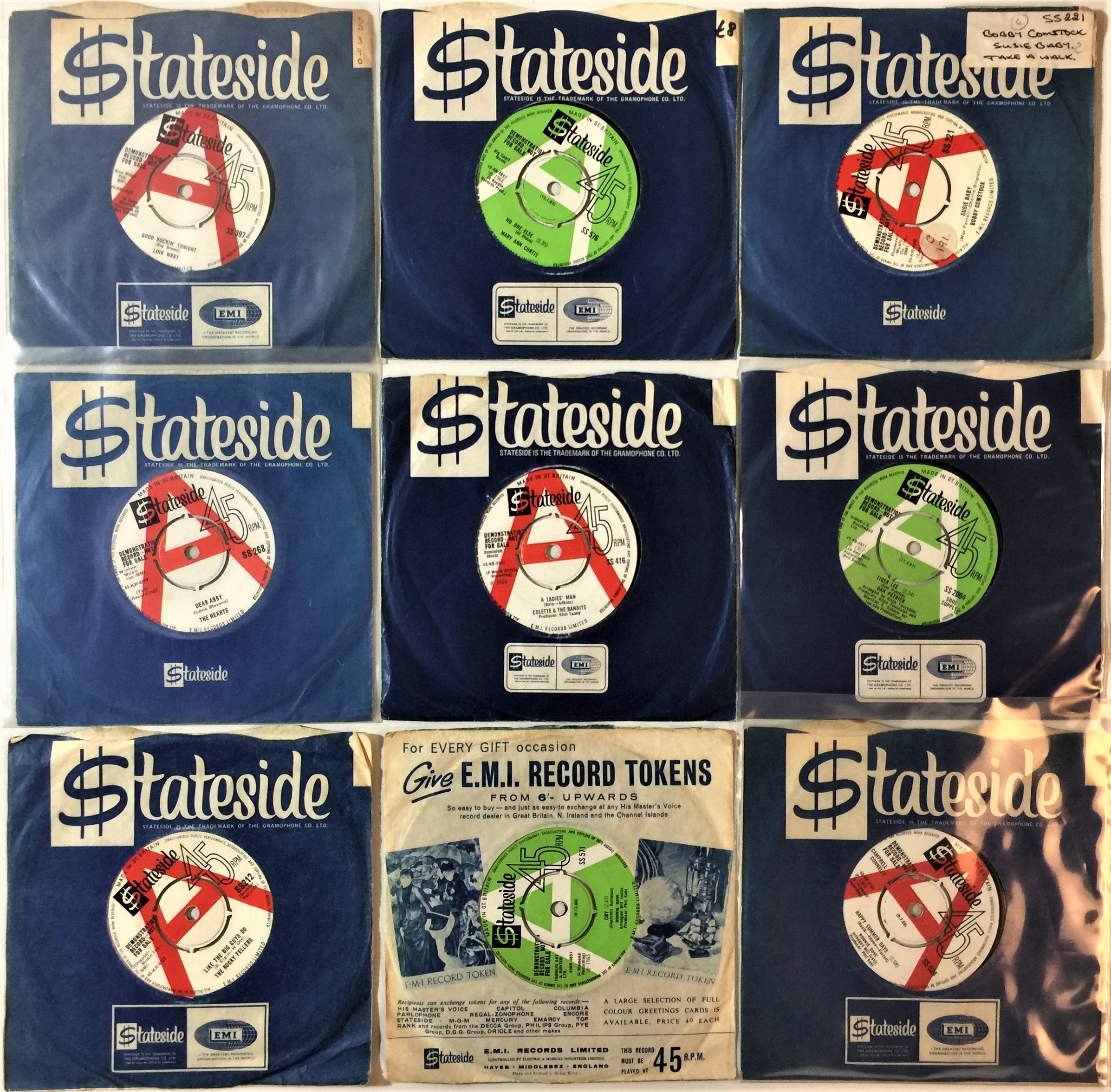 Lot 72 - STATESIDE 7" DEMOS (60s)
