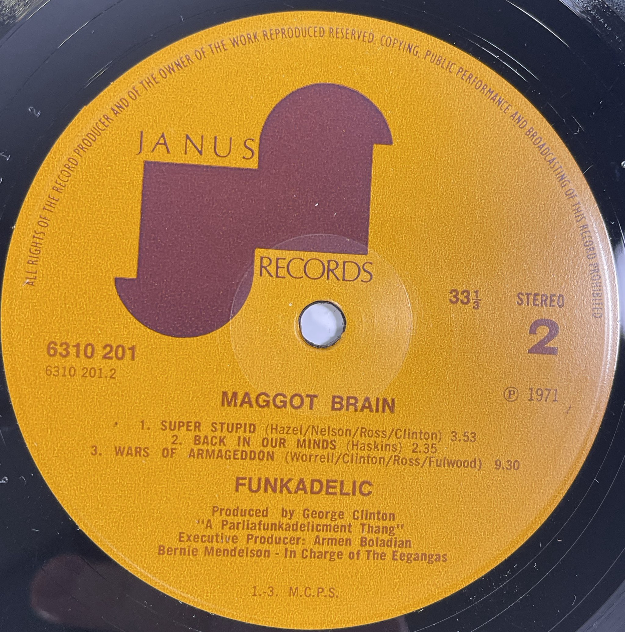 Lot 76 - FUNKADELIC - MAGGOT BRAIN LP (ORIGINAL UK