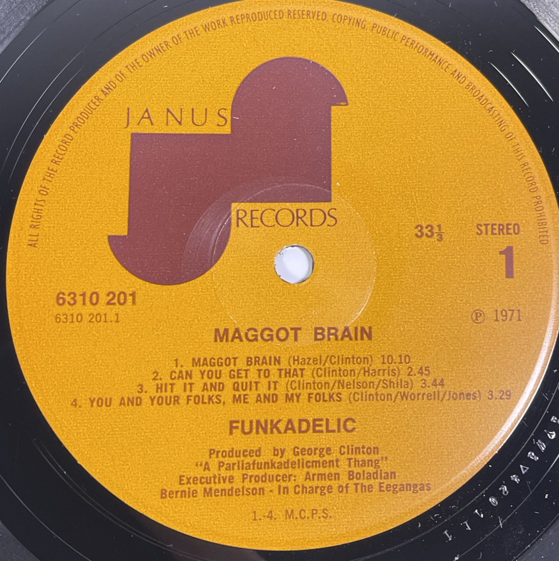 Lot 76 - FUNKADELIC - MAGGOT BRAIN LP (ORIGINAL UK
