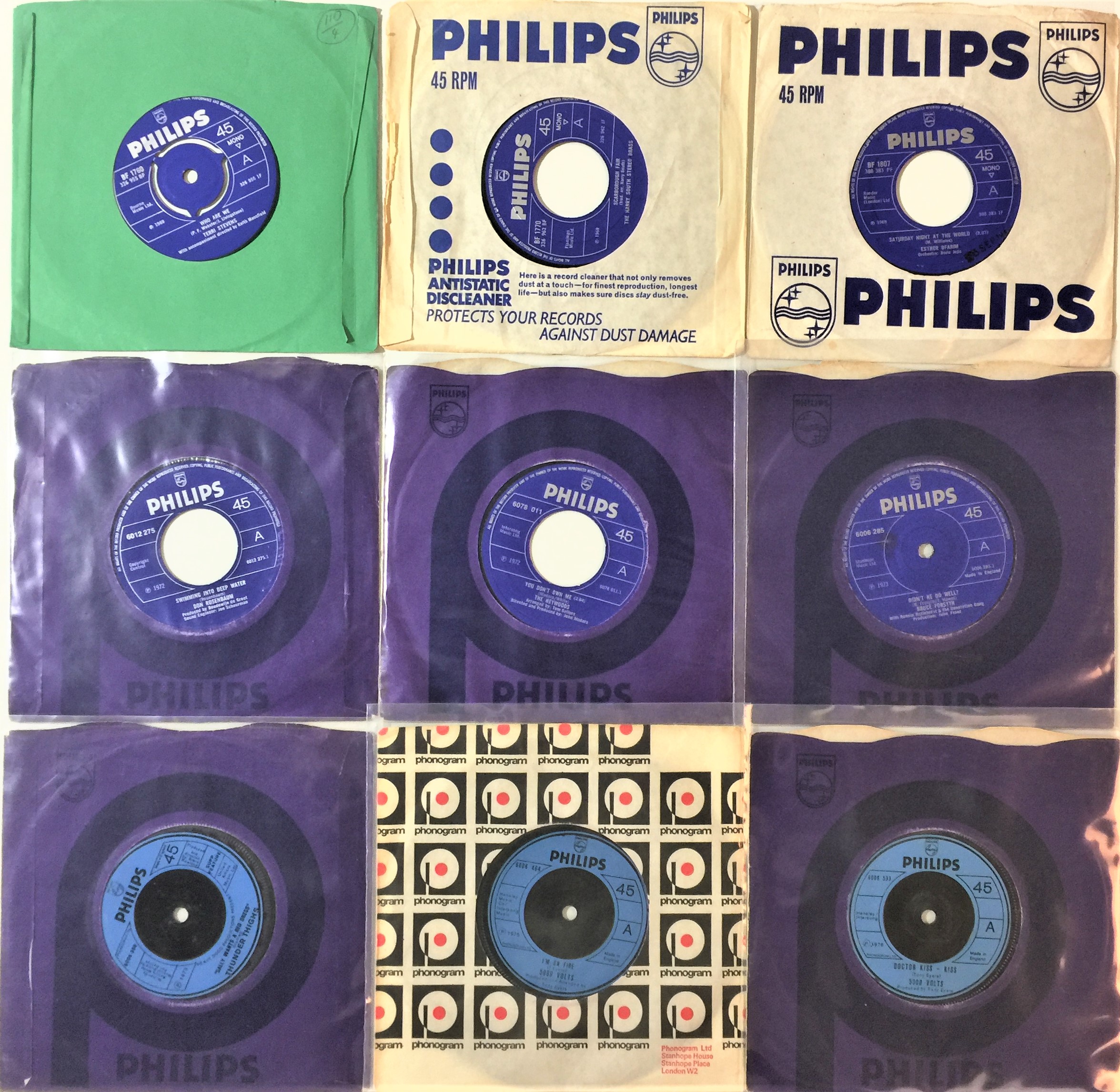 Lot 75 - PHILIPS - 7" COLLECTION (60s/70s)