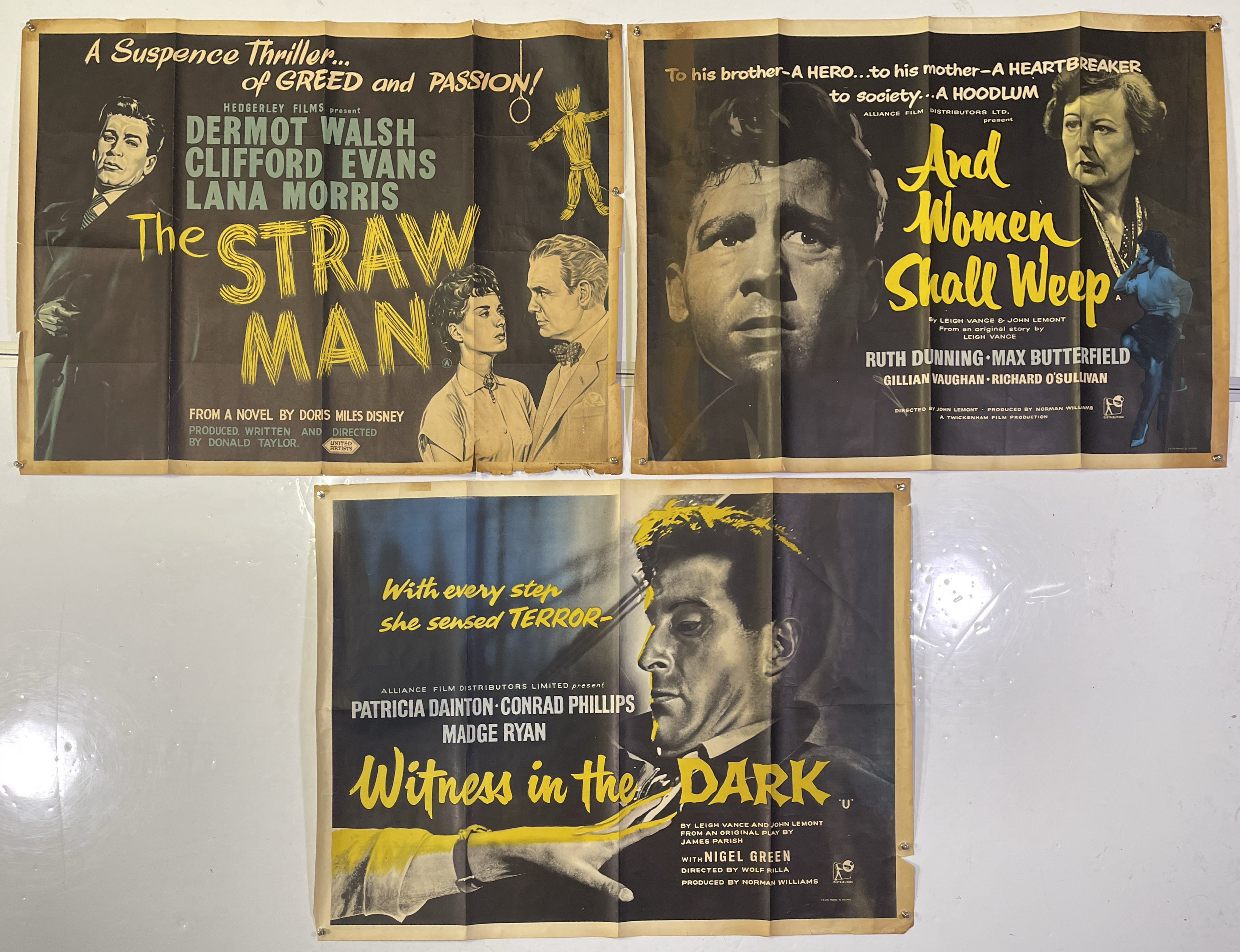 Lot 178 - UK QUAD POSTER - BRITISH FILMS OF 50S/60S