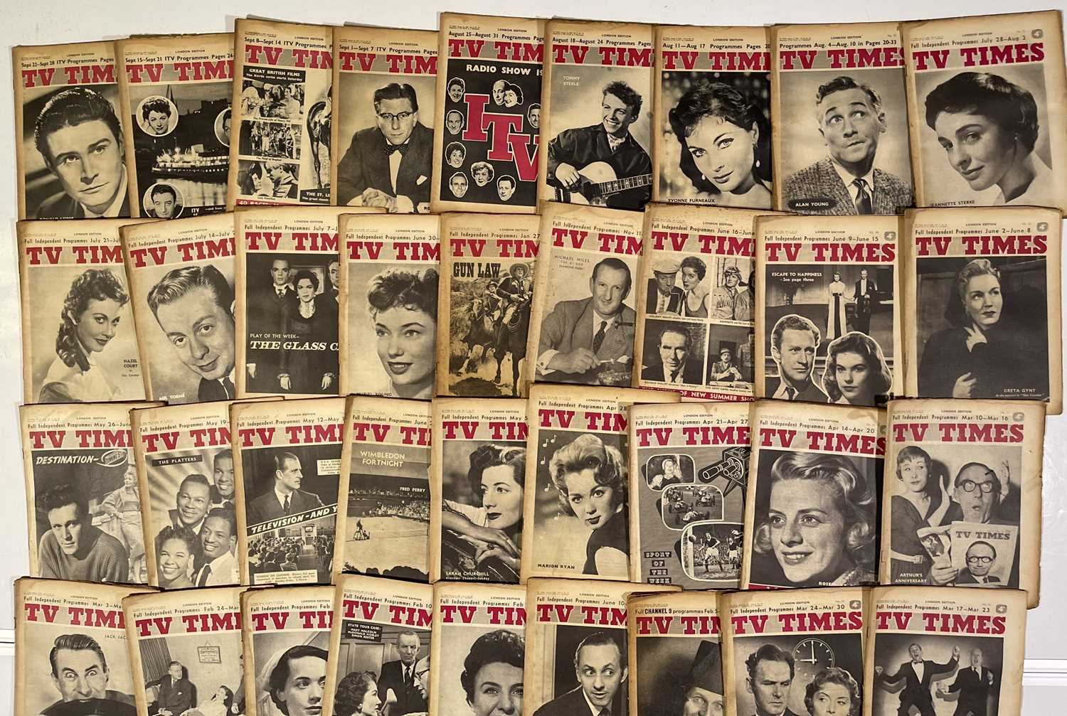 Lot 93 - TV TIMES MAGAZINE - COLLECTION OF 1950S