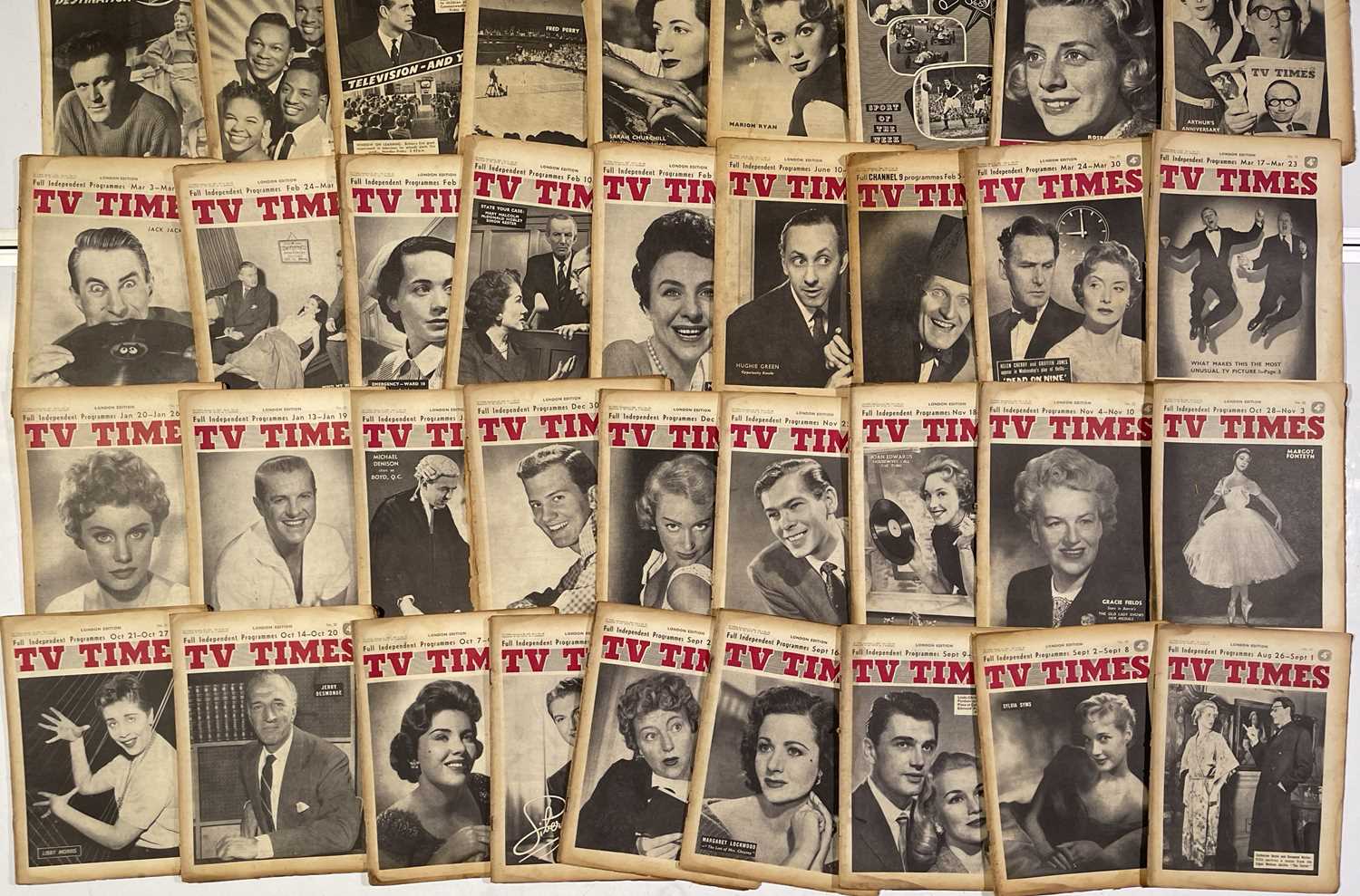 Lot 93 - TV TIMES MAGAZINE - COLLECTION OF 1950S
