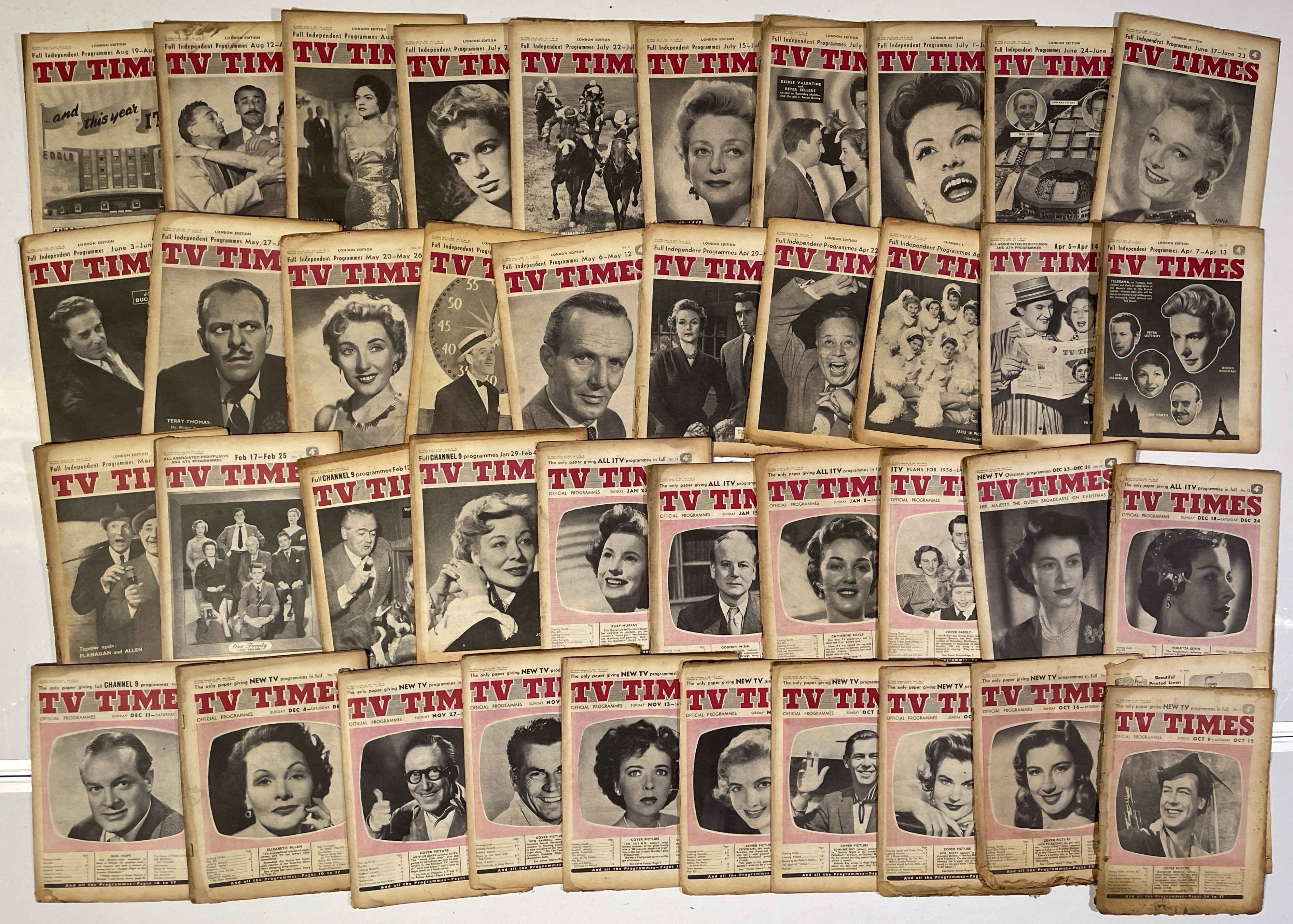 Lot 93 - TV TIMES MAGAZINE - COLLECTION OF 1950S
