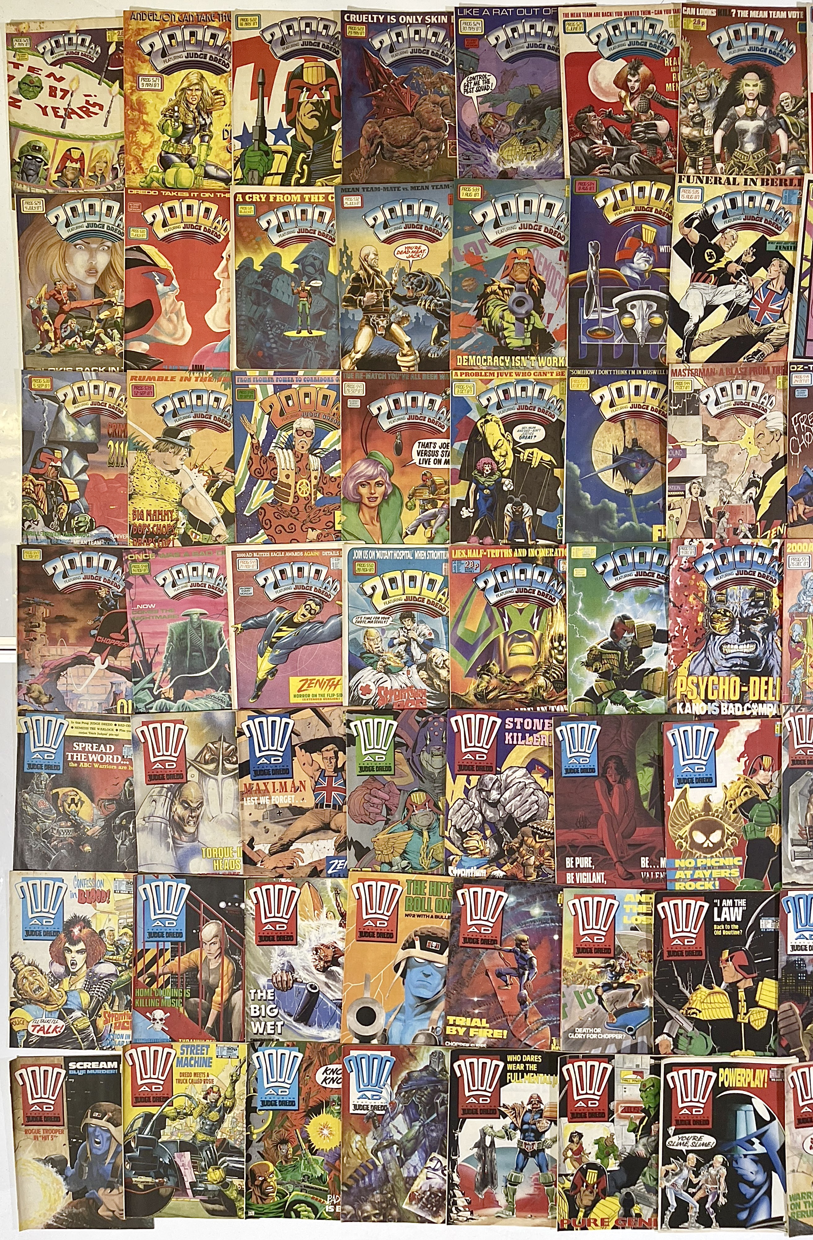 Lot 97 - C1500 2000AD COMIC BOOKS.