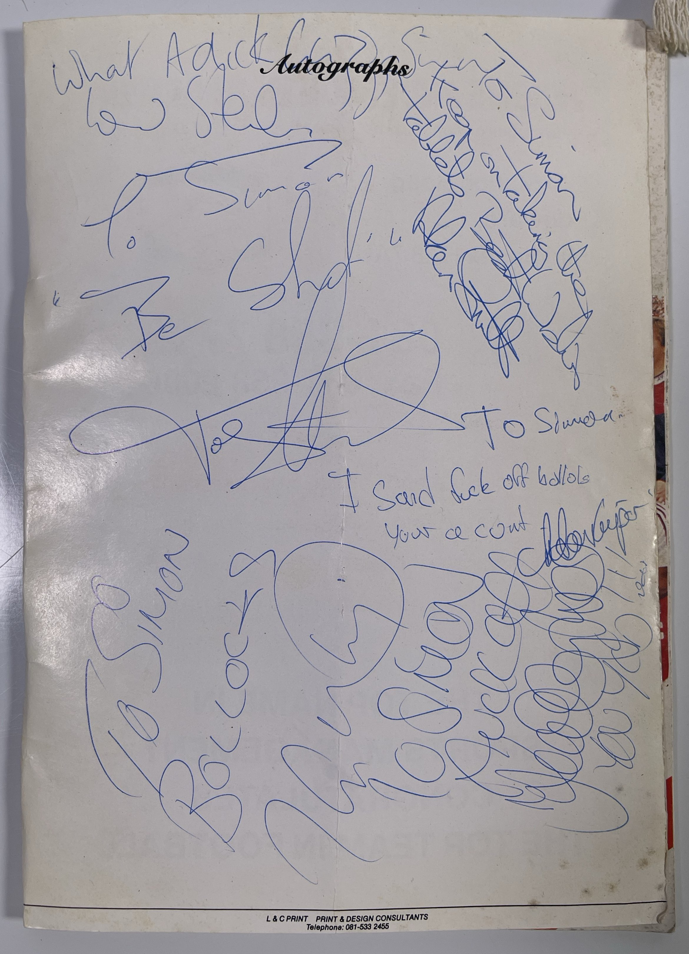 Lot 305 - SPORTING MEMORABILIA INC NIGEL BENN SIGNED