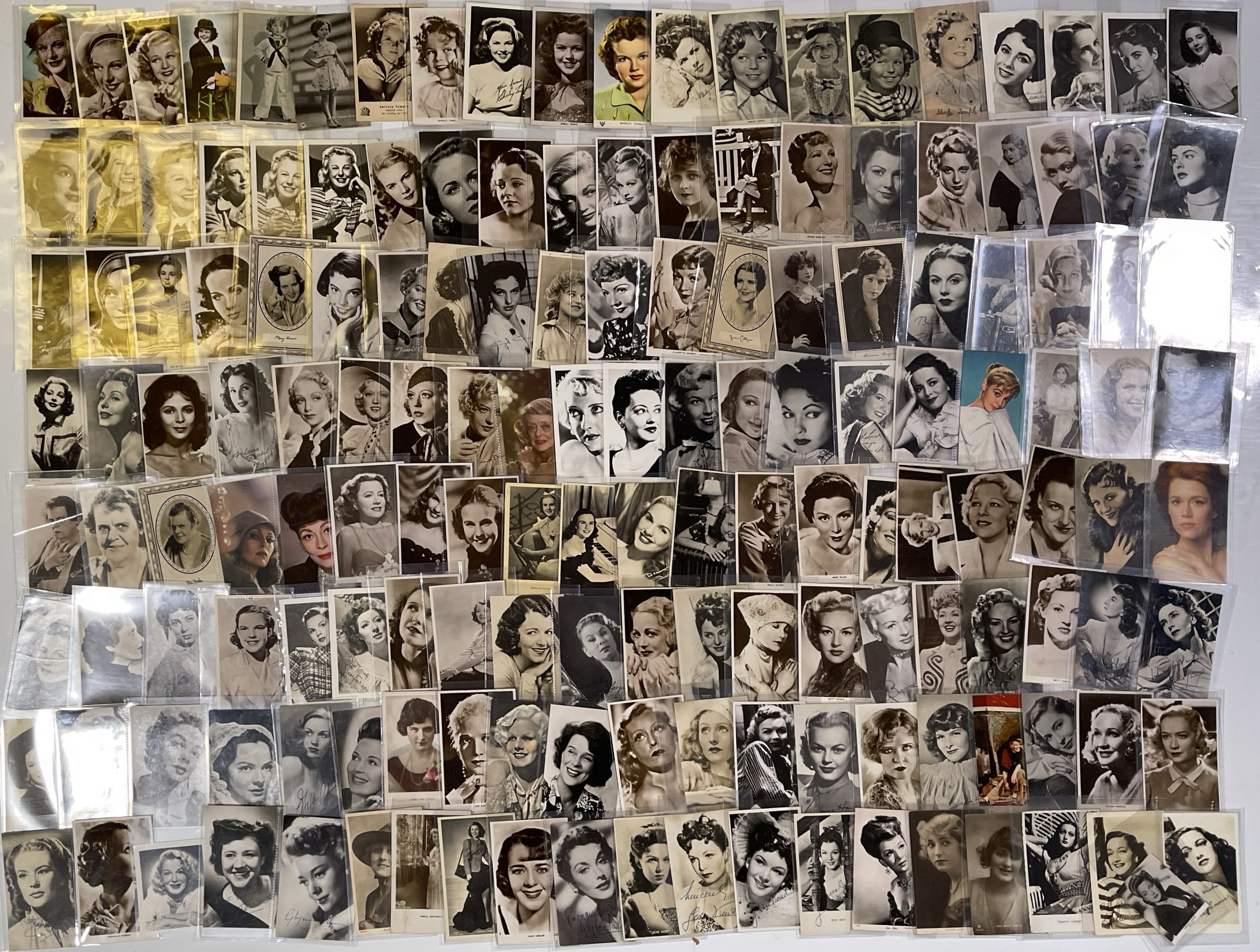 Lot 82 - 500+ VINTAGE FILM STAR POSTCARDS.