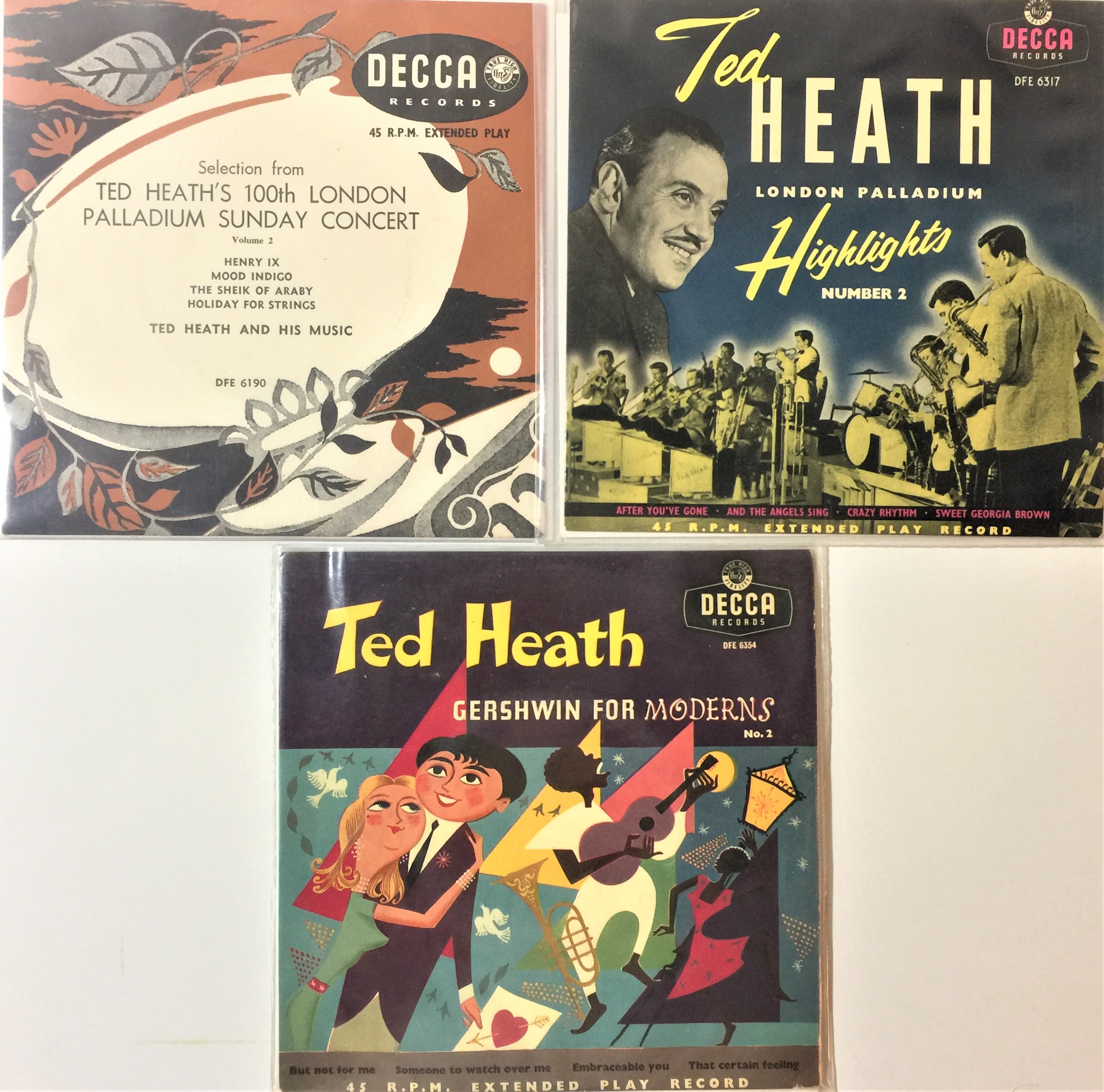 Lot 92 - JAZZ EPs - LONDON/DECCA/PARLOPHONE