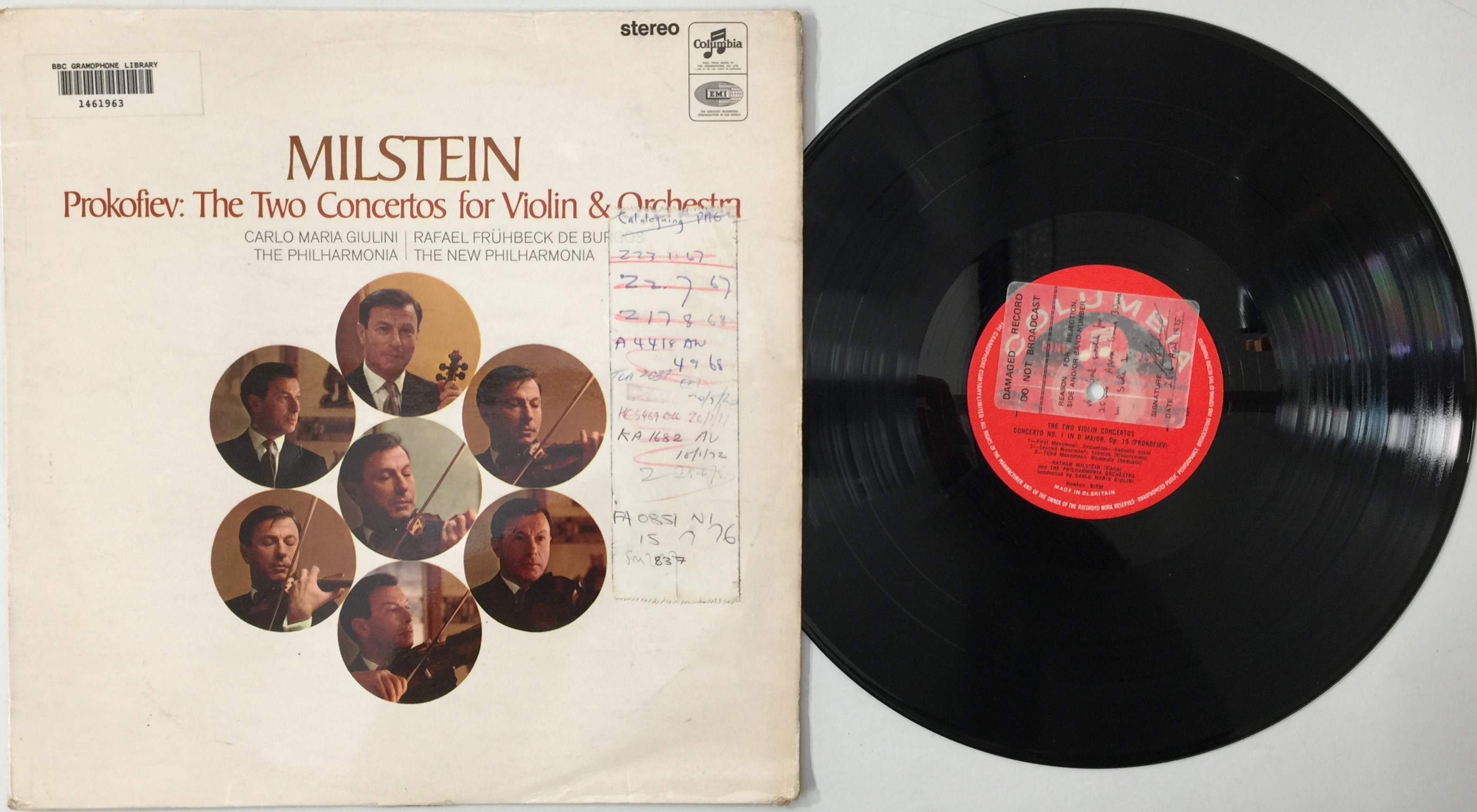 Lot 17 - MILSTEIN/GIULINI/DE BURGOS - PROKOFIEV: THE