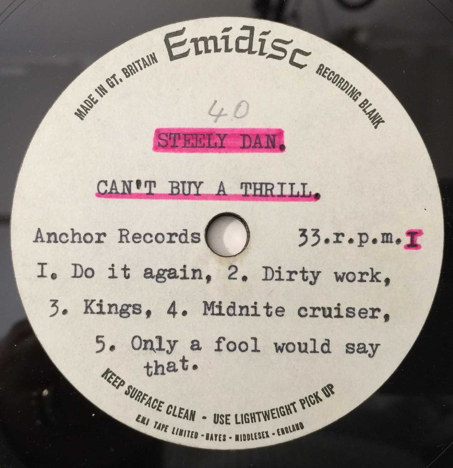 Lot 63 - STEELY DAN - CAN'T BUY A THRILL LP (EMIDISK