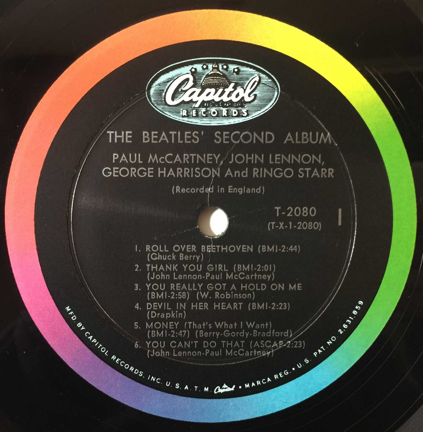 Lot 10 - THE BEATLES - SECOND ALBUM LP (ORIGINAL US