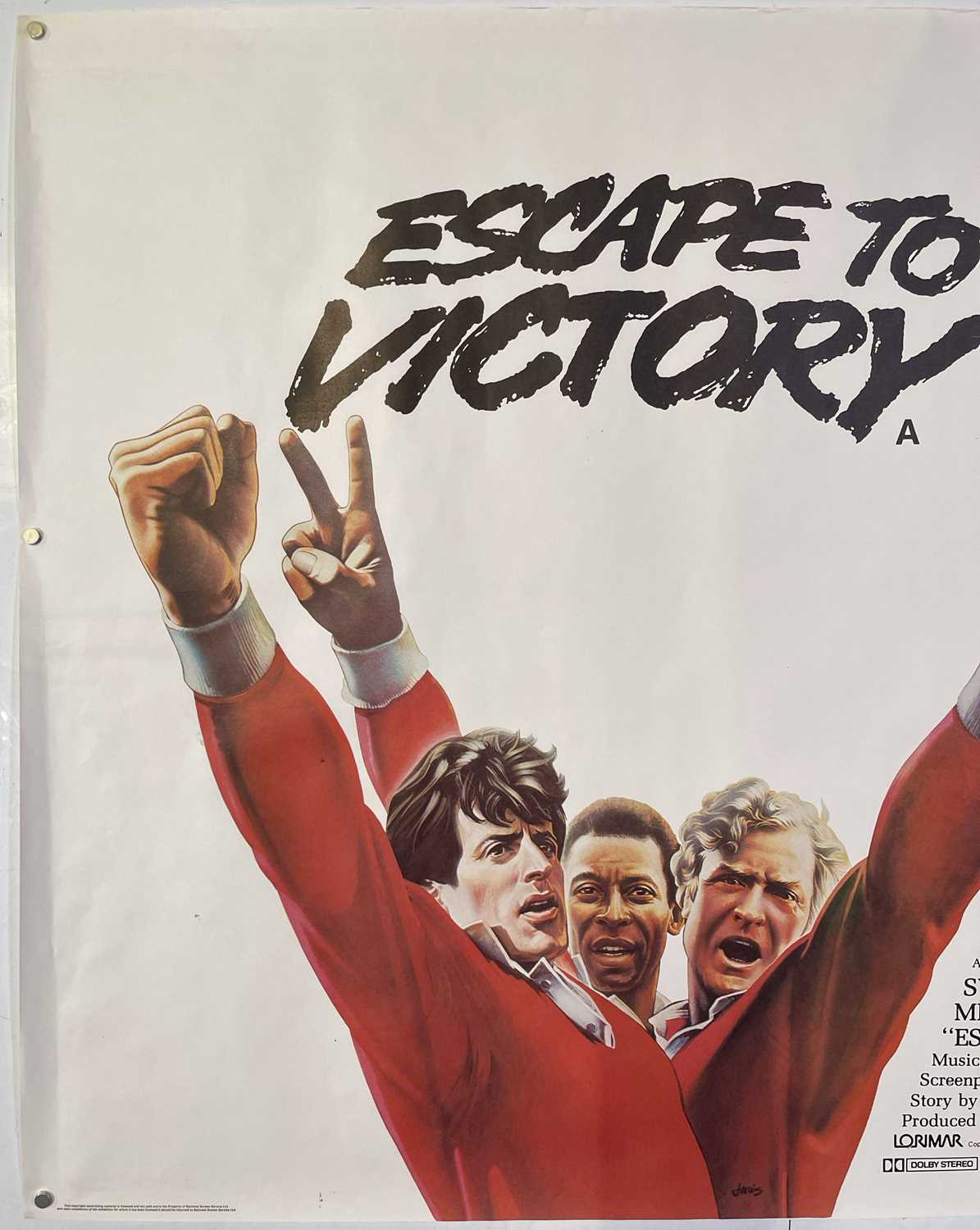 Lot 195 - ESCAPE TO VICTORY (1981)- ORIGINAL UK QUAD