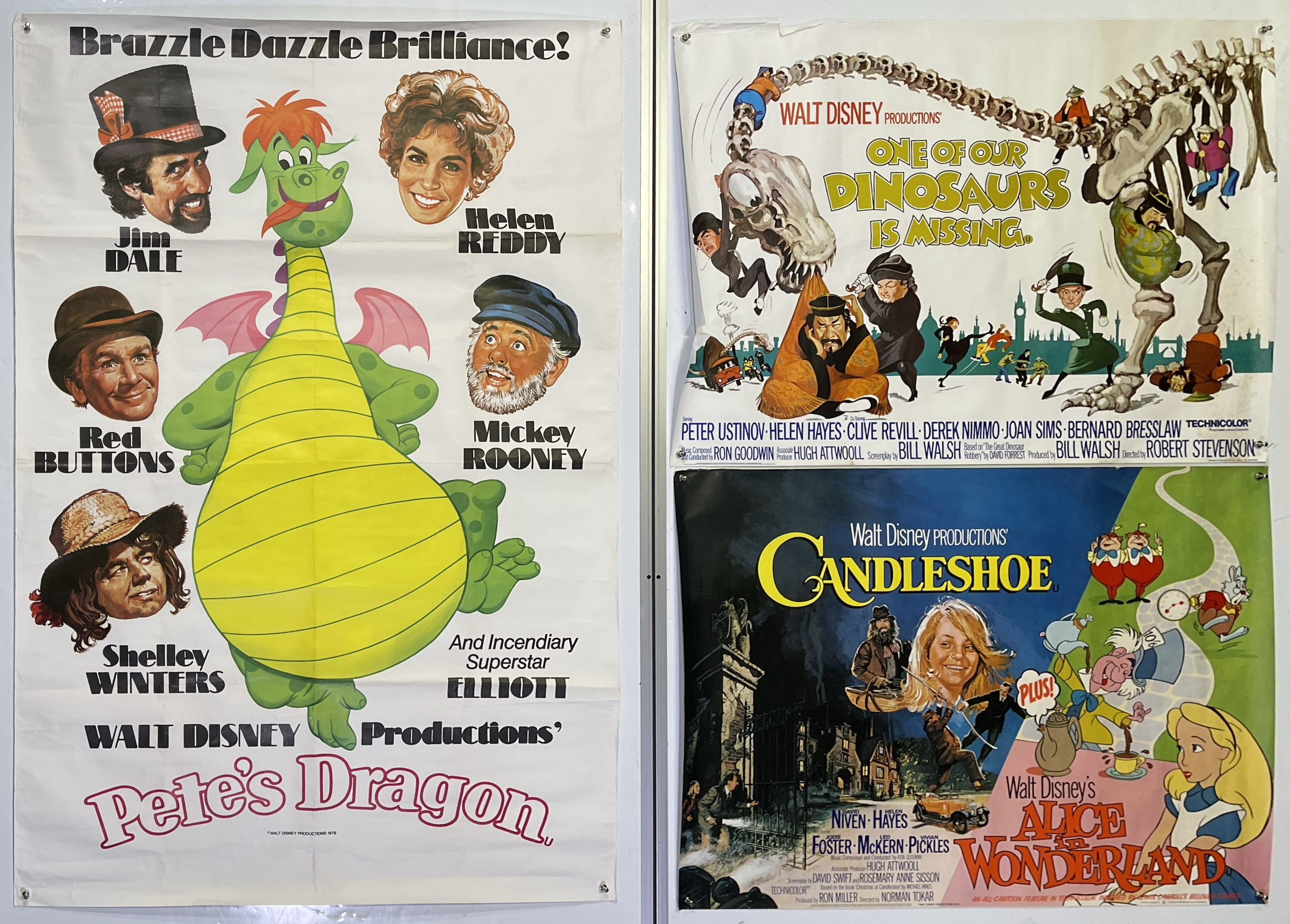 Lot 198 - C 1970S DISNEY FILMS - POSTER COLLECTION.
