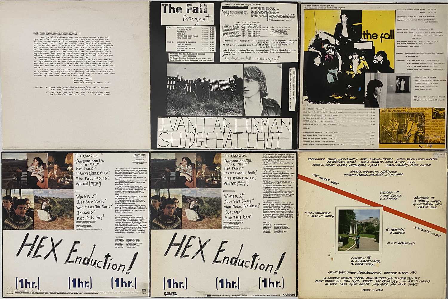 Lot 75 - THE FALL - EARLY STUDIO LP PACK