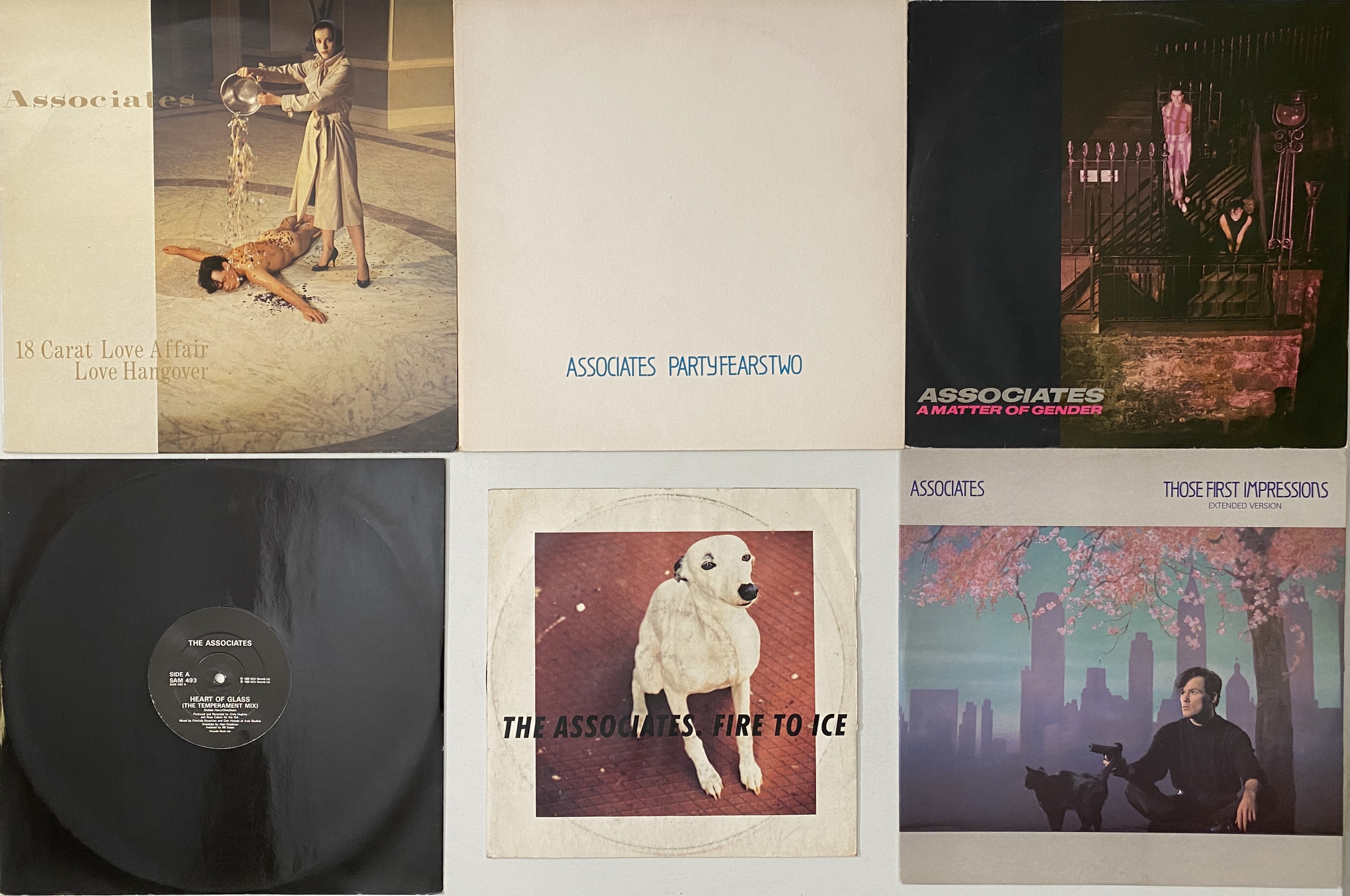 Lot 70 - THE ASSOCIATES - LPs/ 12"/ 10" PACK