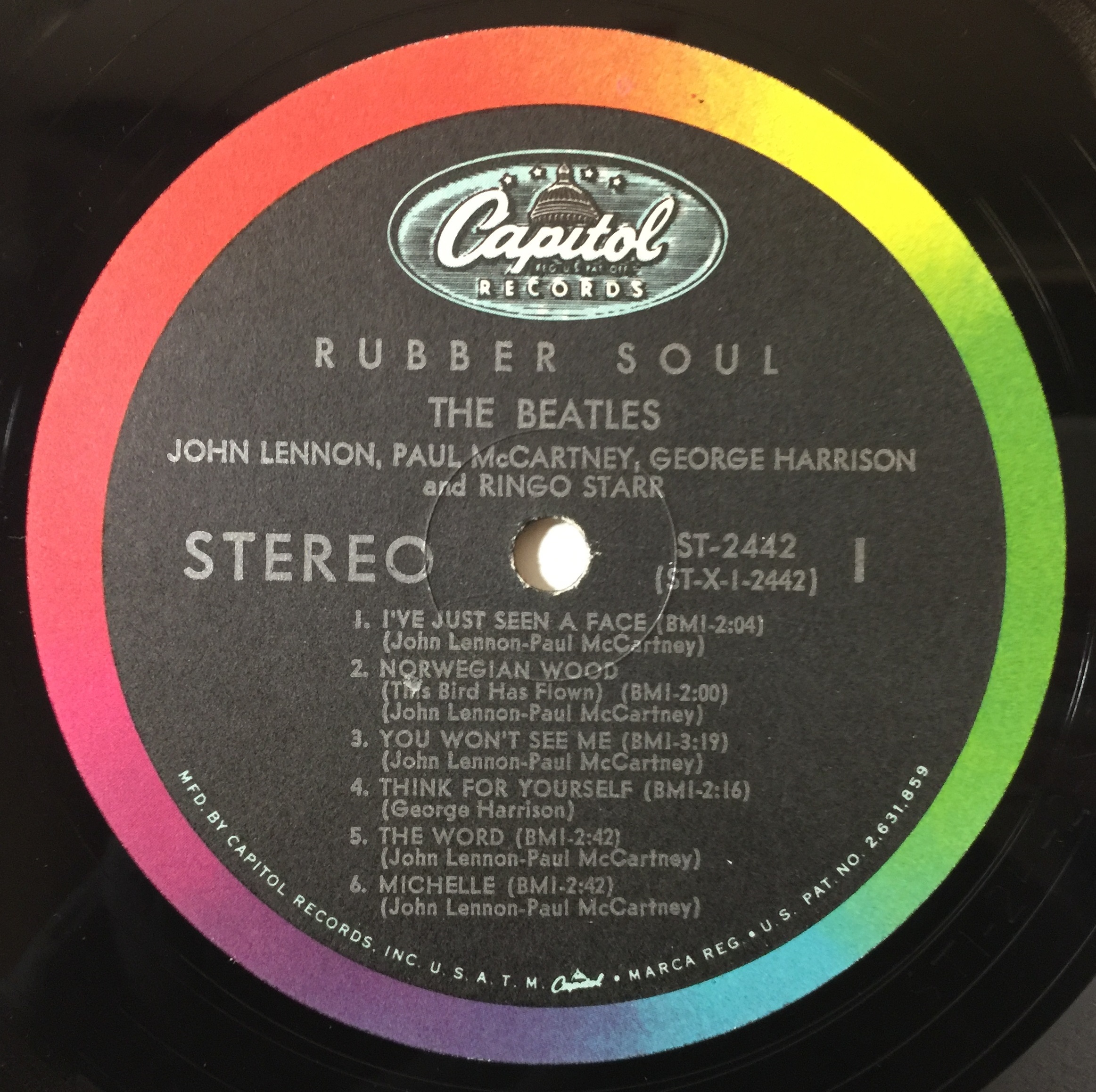 Lot 19 - THE BEATLES - RUBBER SOUL LP (US STEREO