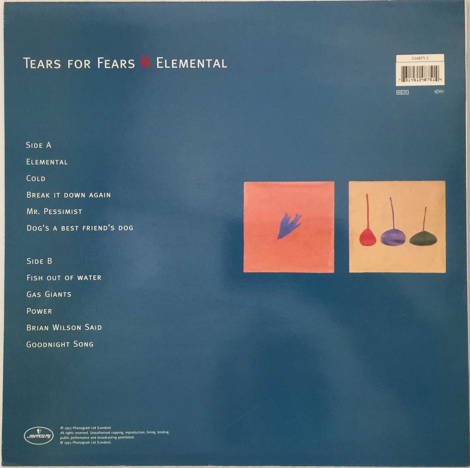 Lot 45 - TEARS FOR FEARS - ELEMENTAL LP (DFI PRESSING