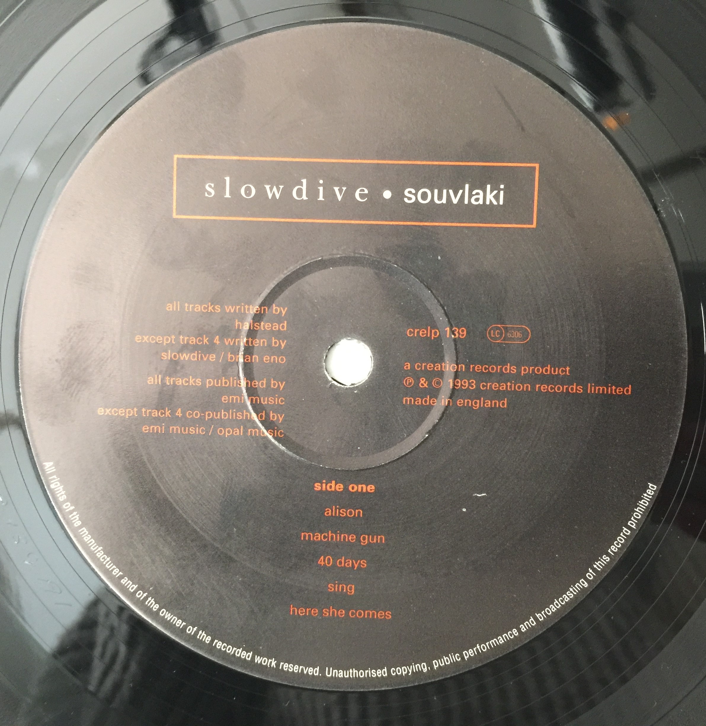 Lot 145 - SLOWDIVE - LP/12" (INCLUDING ORIGINAL