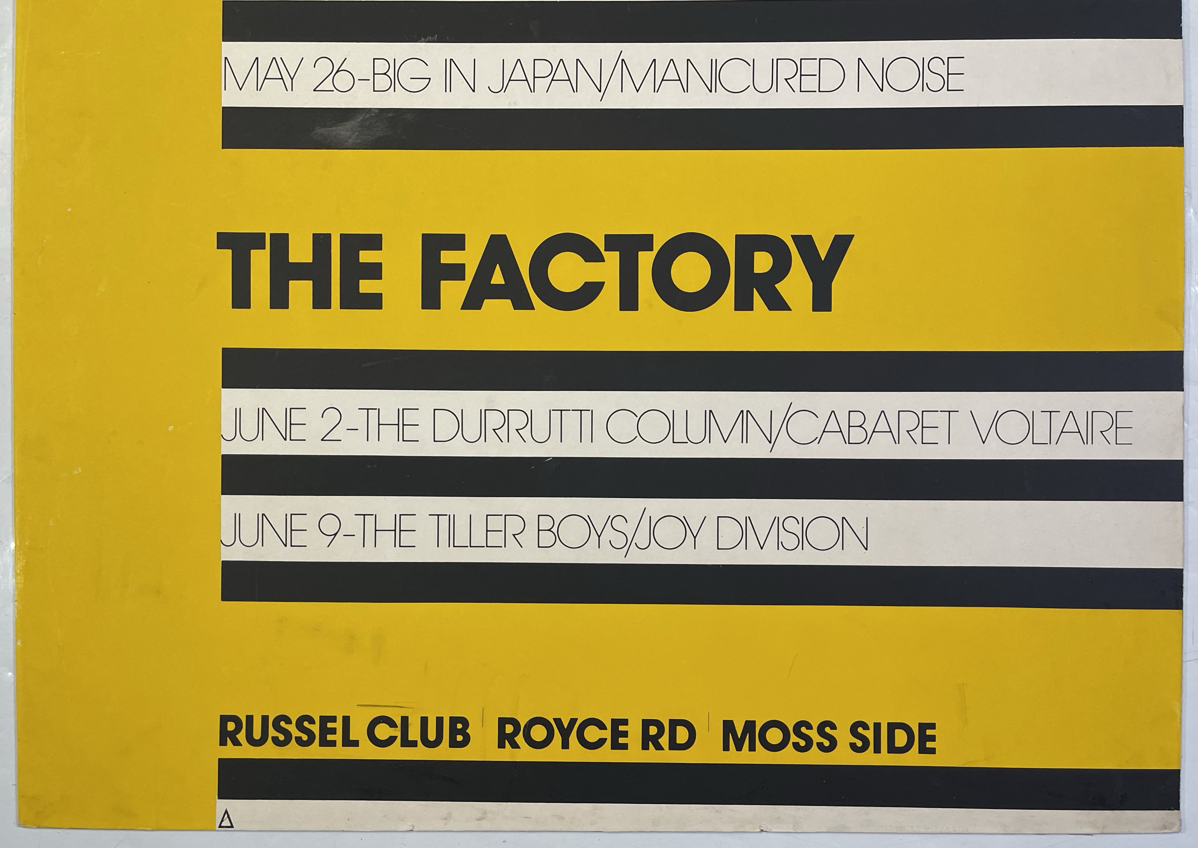 Lot 333 - FAC1 - 1978 - PETER SAVILLE - AN ORIGINAL