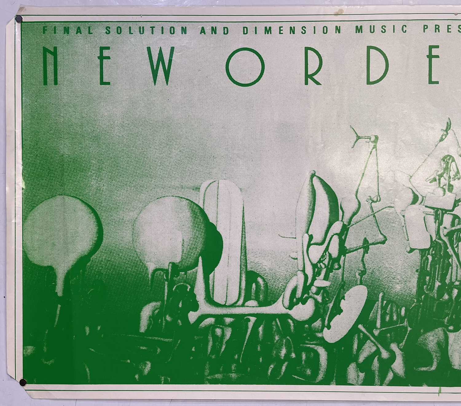 Lot 508 - NEW ORDER - AN ORIGINAL 1984 TOUR POSTER.