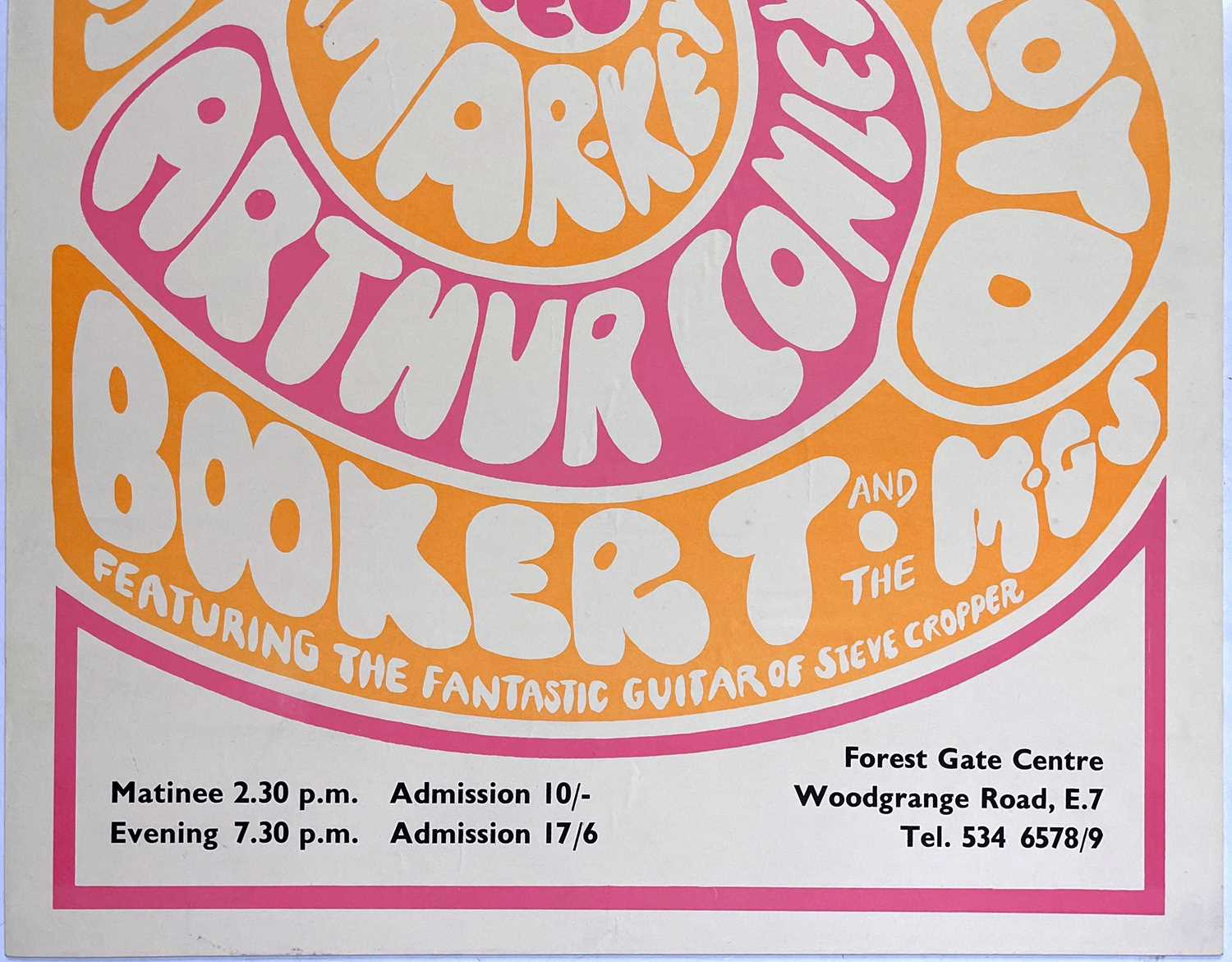 Lot 190 - 1967 HIT THE ROAD STAX CONCERT POSTER