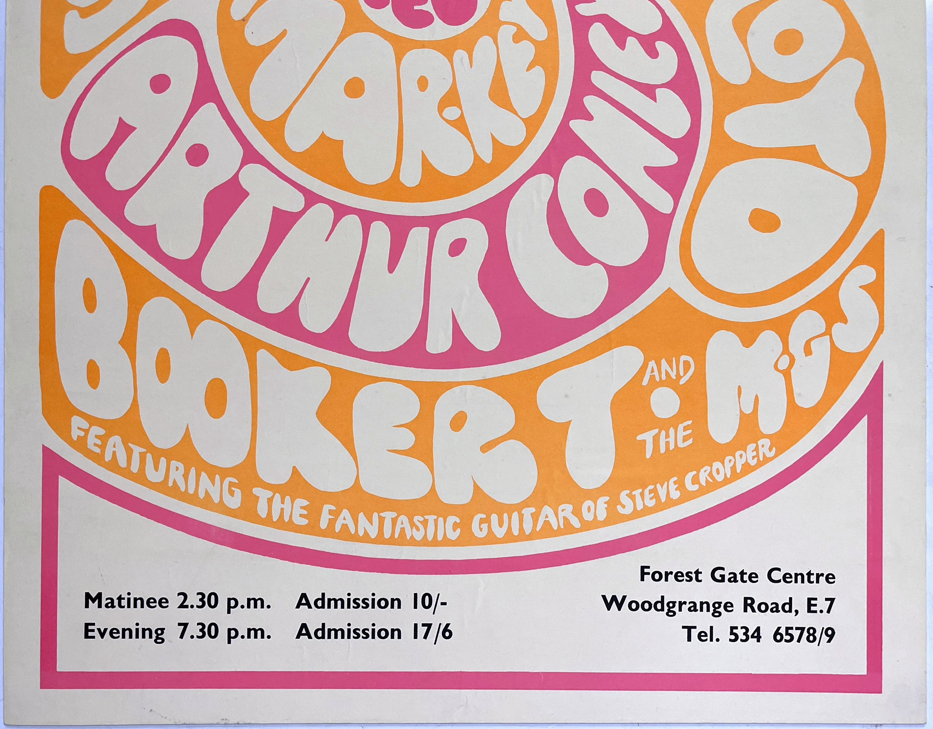 Lot 190 - 1967 HIT THE ROAD STAX CONCERT POSTER