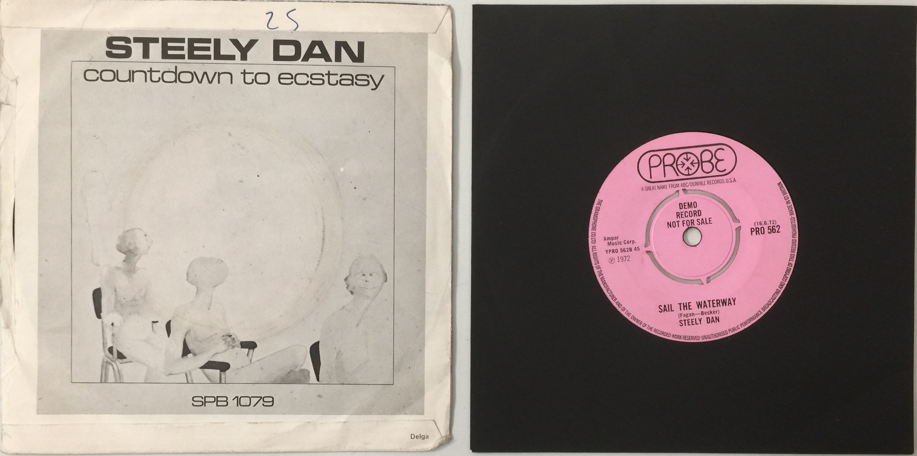 Lot 228 - STEELY DAN - ORIGINAL UK PROBE RECORDS 7"