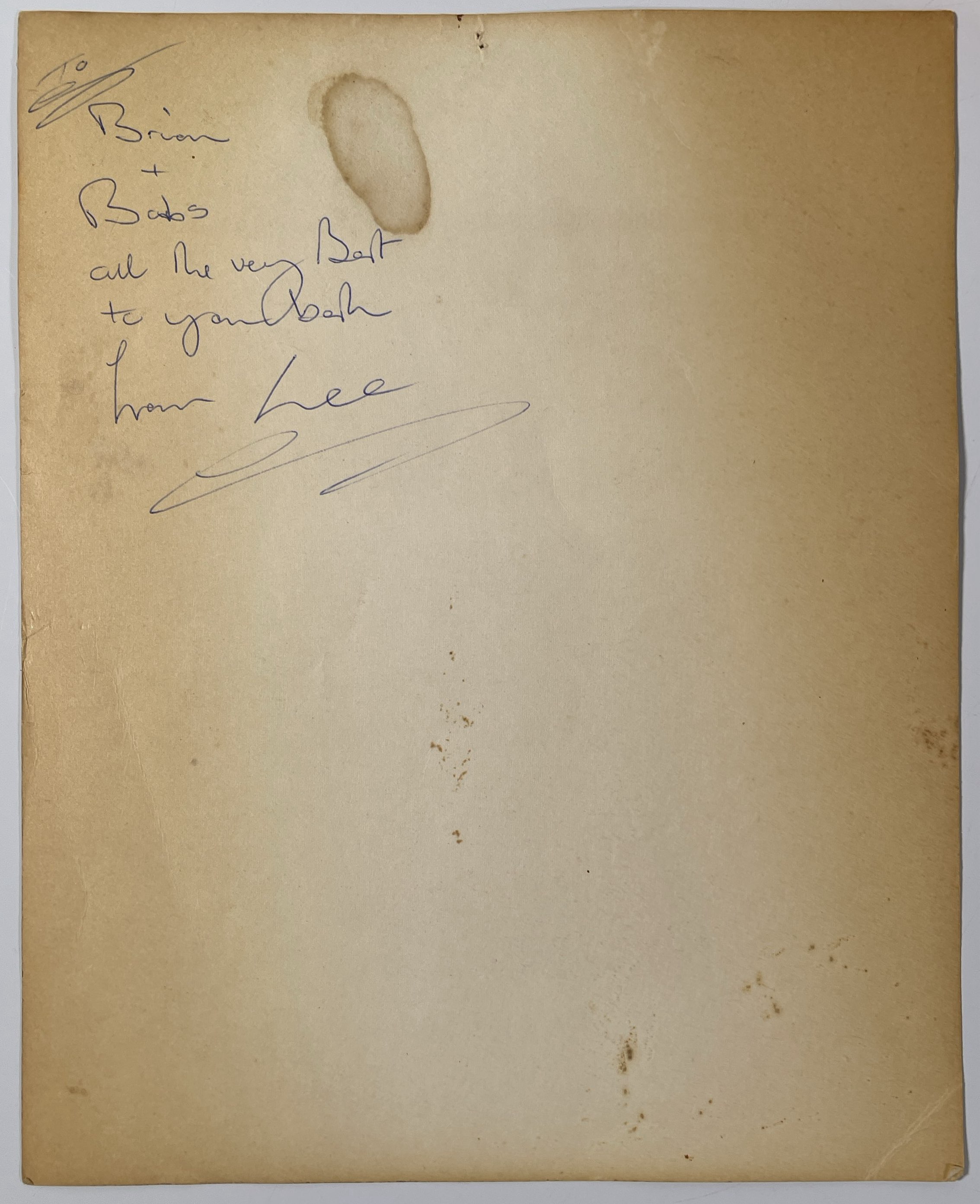 Lot 296 - SIGNED ITEMS (PETE TOWNSHEND, SHAUN RYDER).