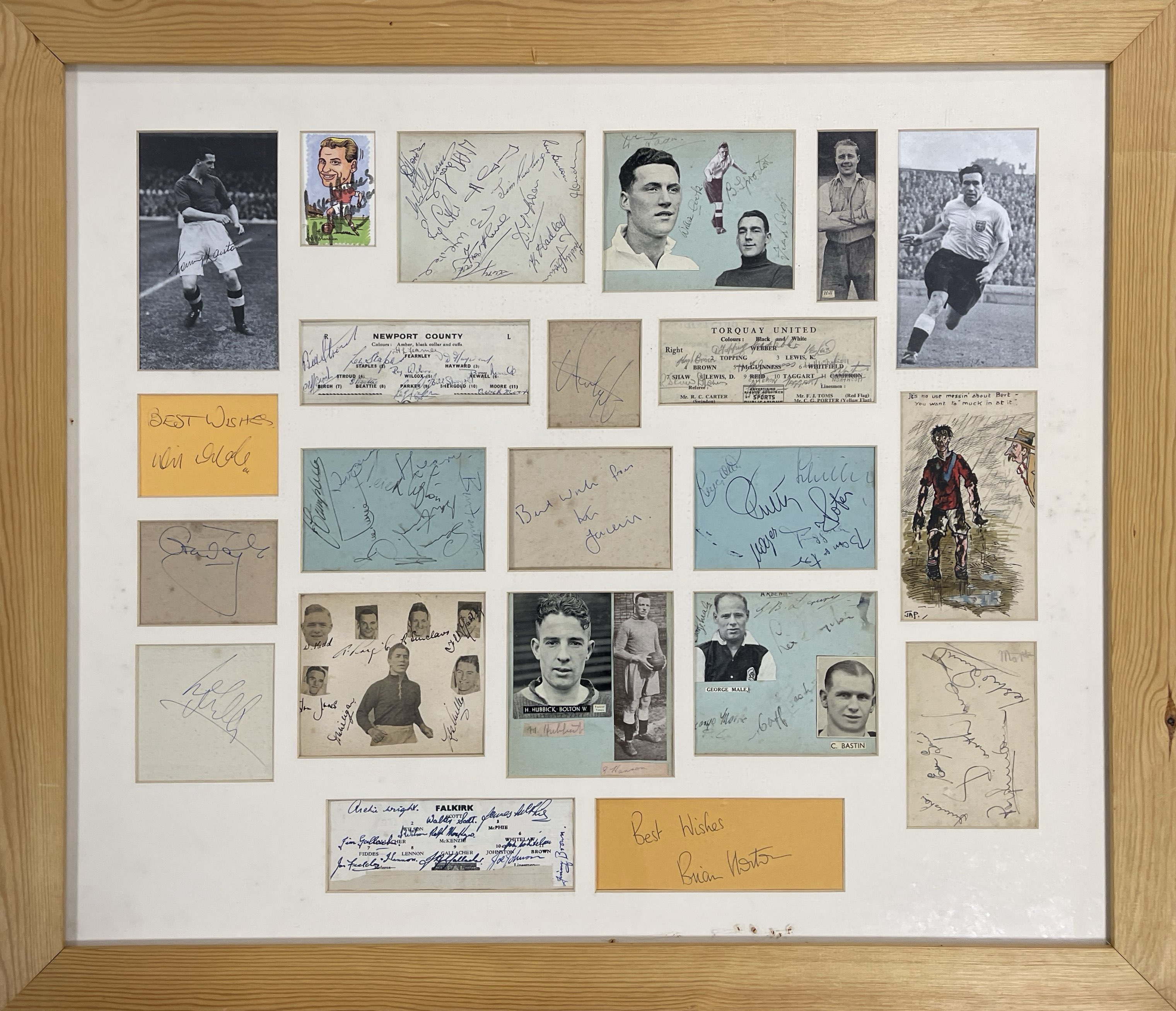 Lot 345 - FOOTBALL LEGENDS - SIGNED ITEMS INC GEORGE