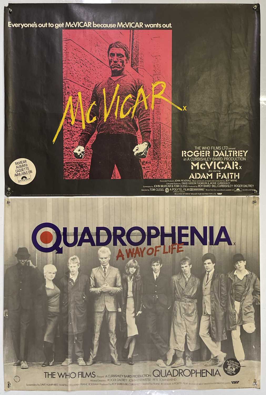 Lot 210 - THE WHO FILM RELATED POSTERS.