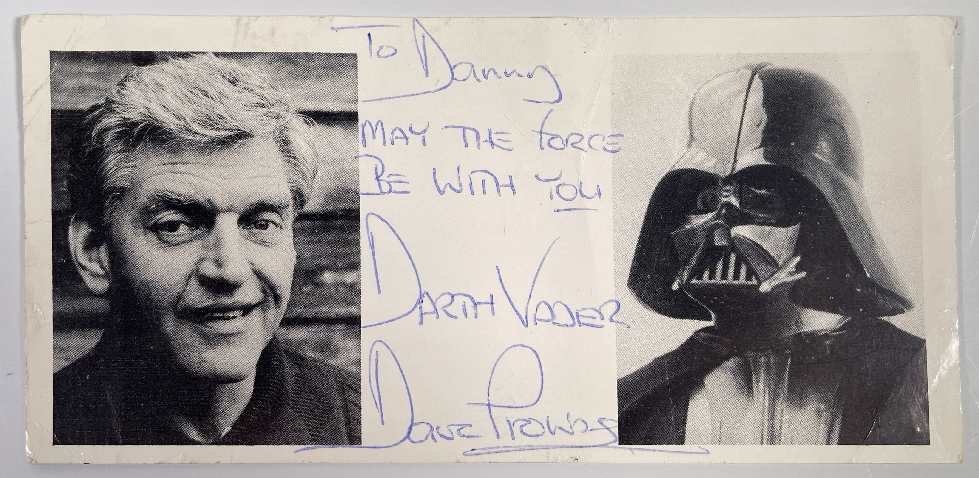 Lot 314 - STAR WARS - DAVE PROWSE (DARTH VADER)